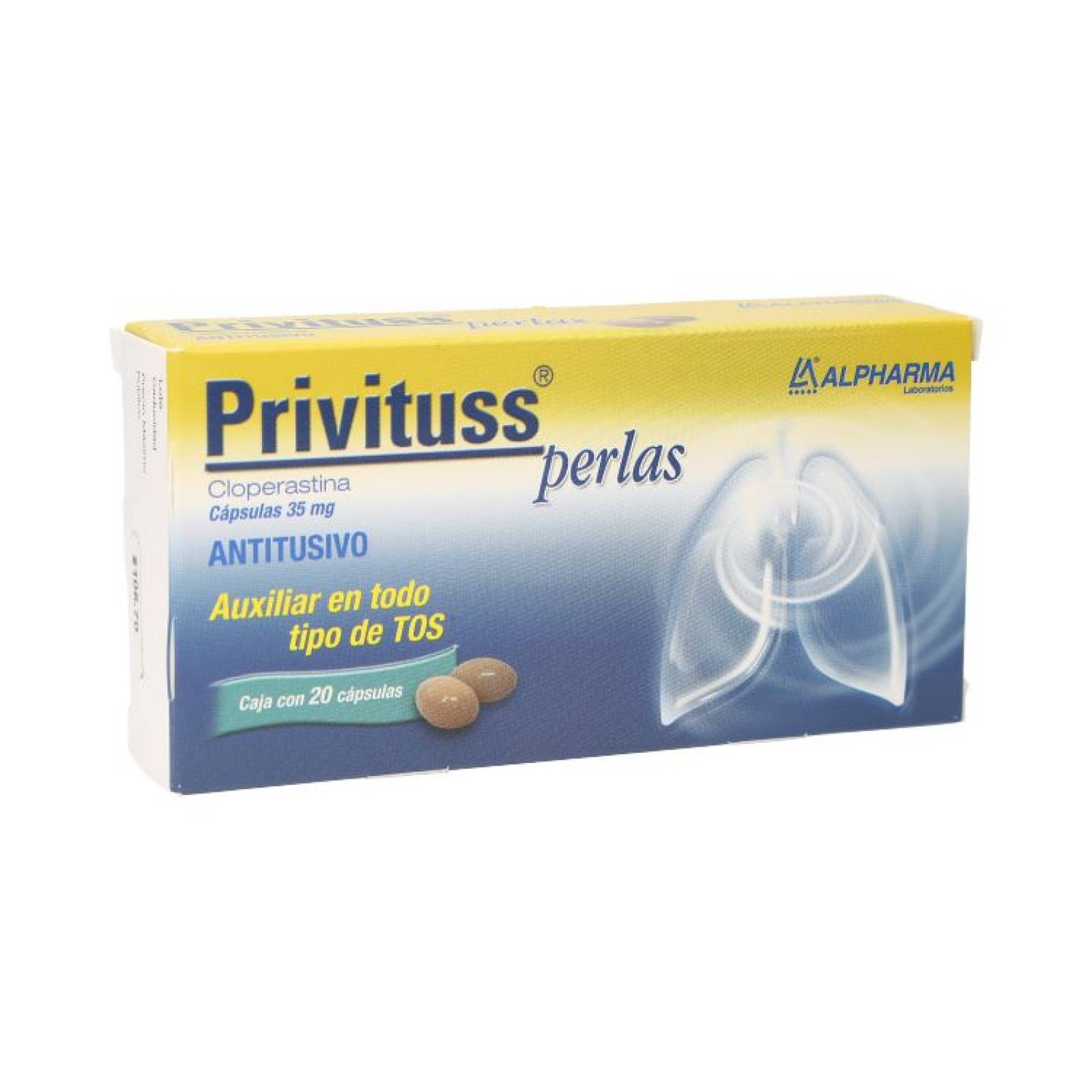 PRIVITUSS 35MG PERLAS C20