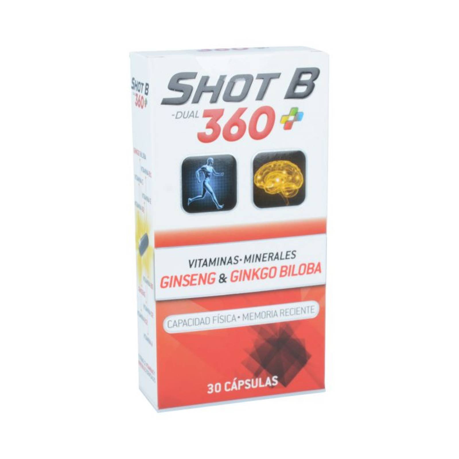 Shot B Dual 360 Vitaminas Y Minerales 30 Caps. Más Energía