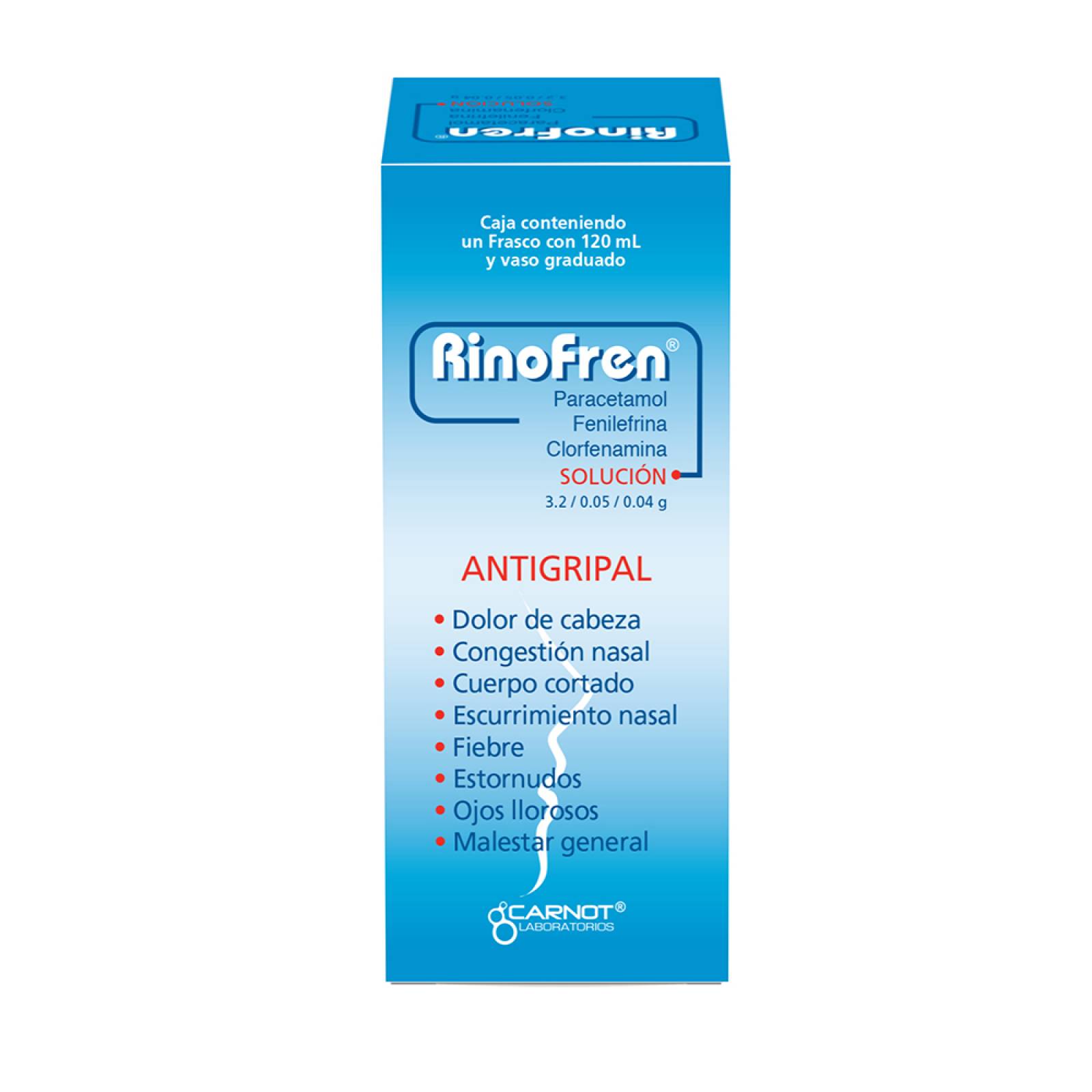 RINOFREN SOLUCIÓN ANTIGRIPAL FRASCO 120ML