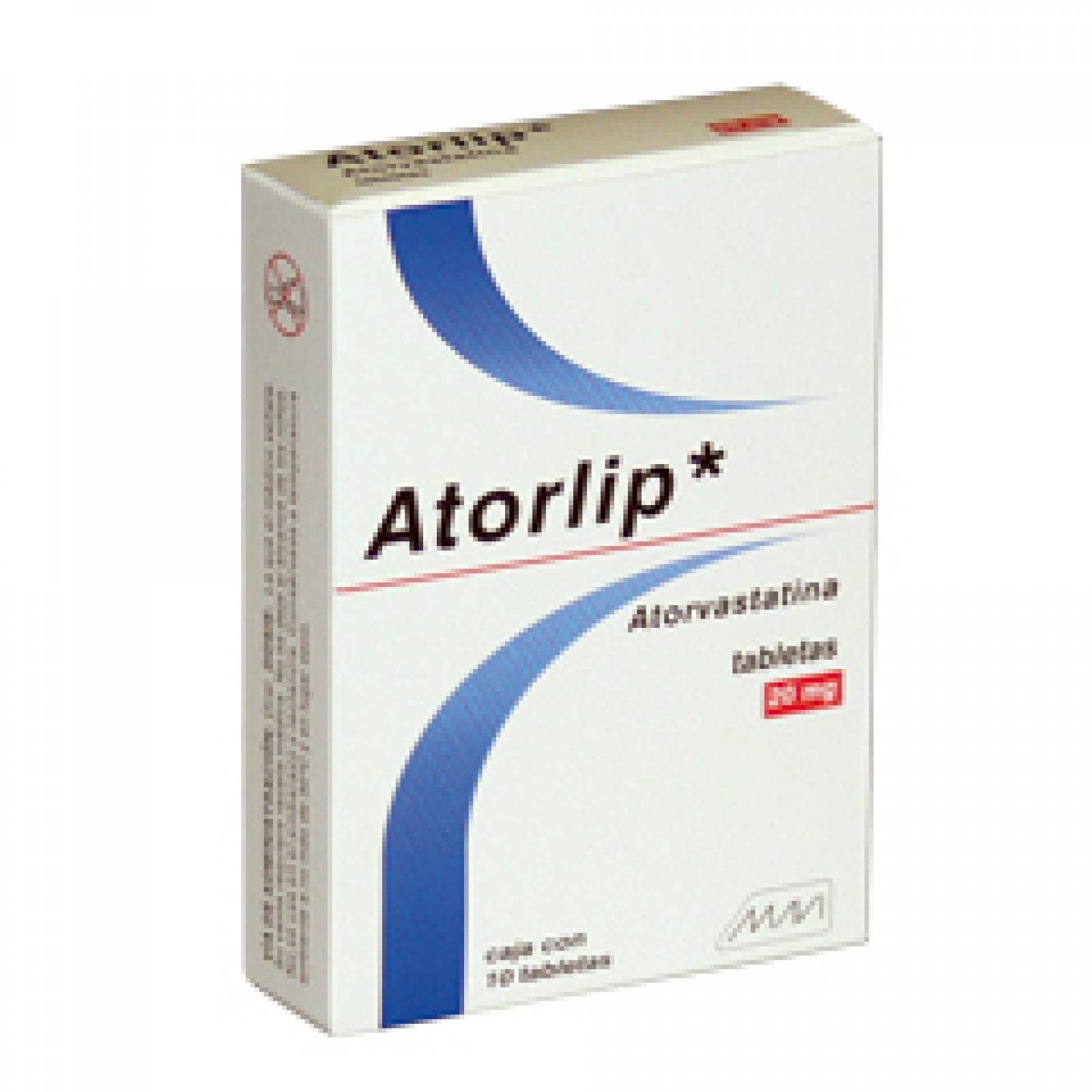 ATORLIP 10 TABLETAS 20 MG