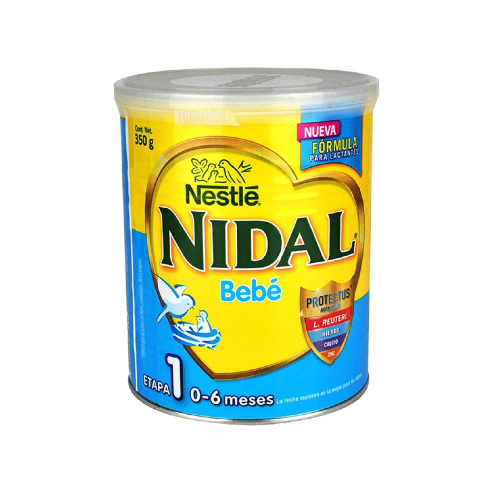 Nidal Bebé 1 Fórmula Infantil Para Lactantes De 0 A 6 Meses 350 Gr Lata