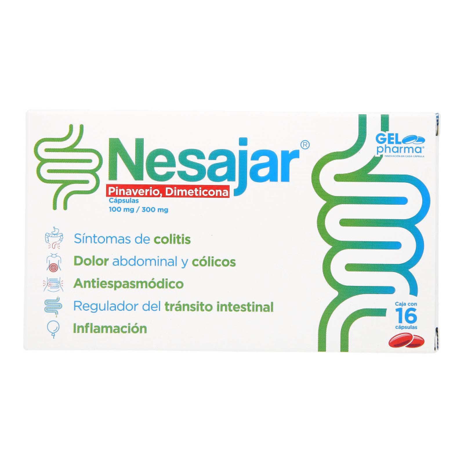 NESAJAR 100/300MG CAJA CON 16 CÁPSULAS