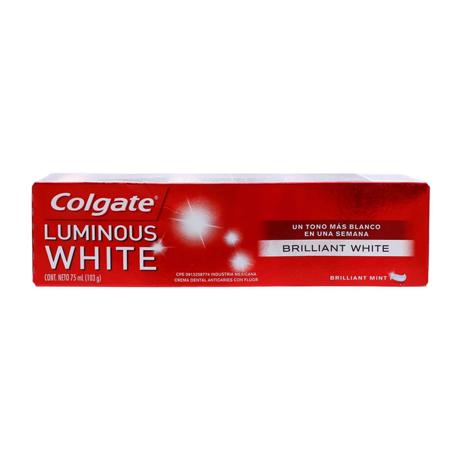 COLGATE LUMINOUS WHITE 1 TUBO 75 ML