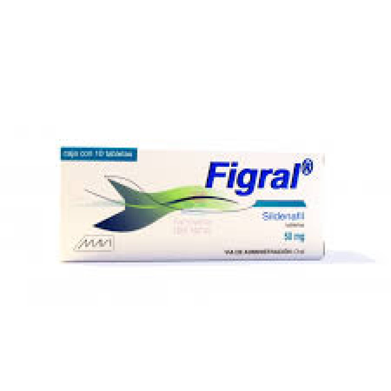 Figral 50mg Caja con 10 tabletas