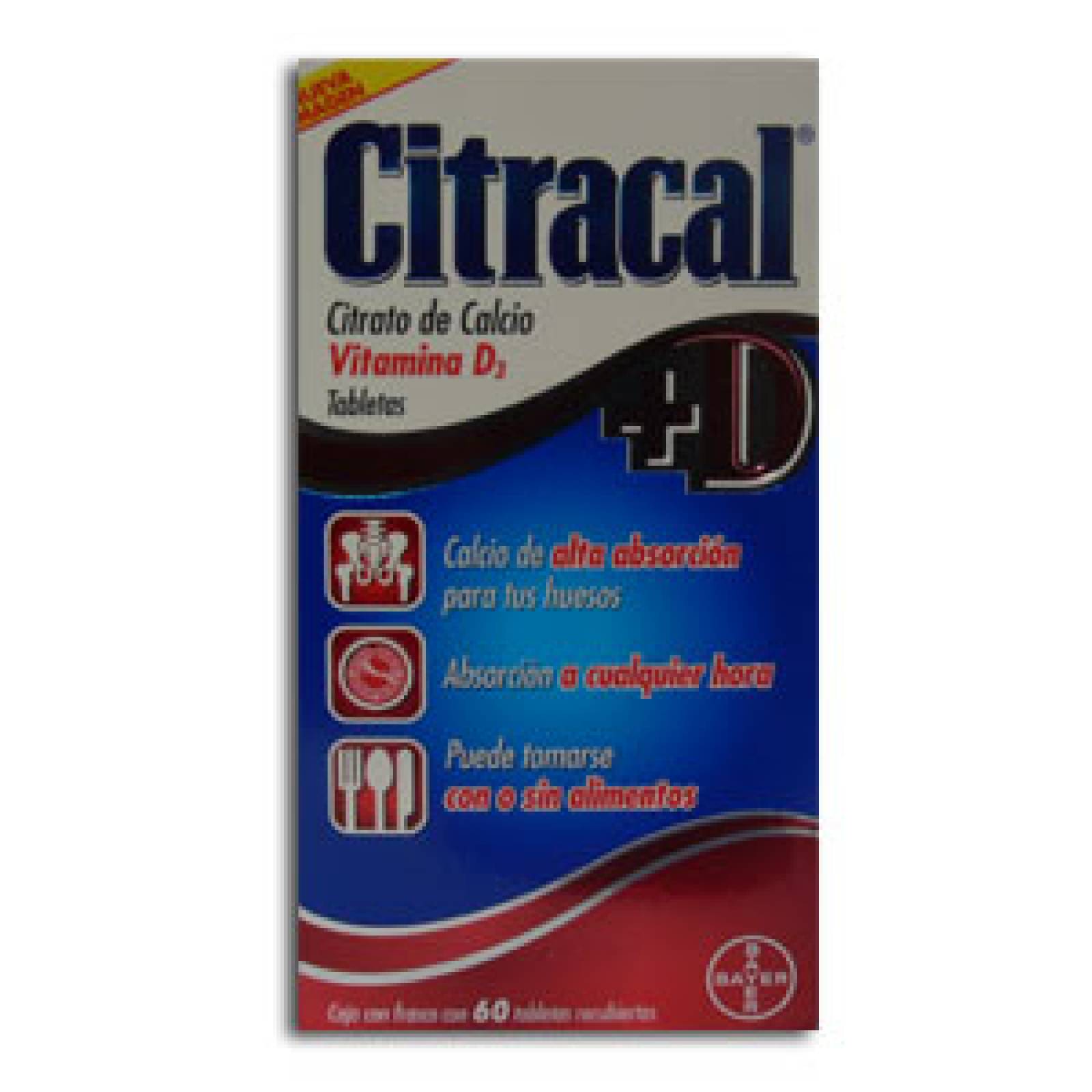 CITRACAL+D 1495 MG CAJA 60 TABLETAS