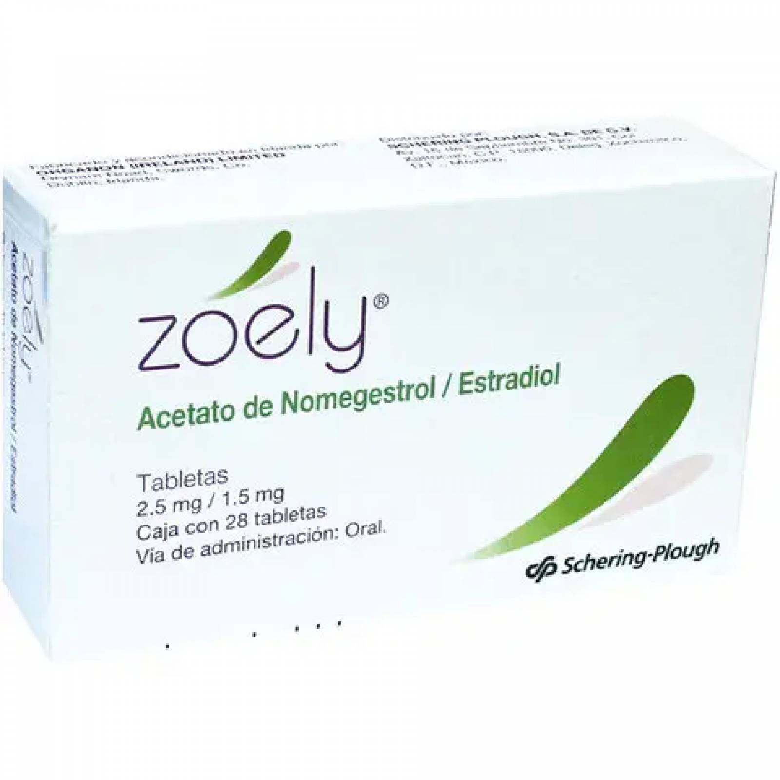 ZOELY.5MG/1.5MG CAJA CON 28 TABLETAS