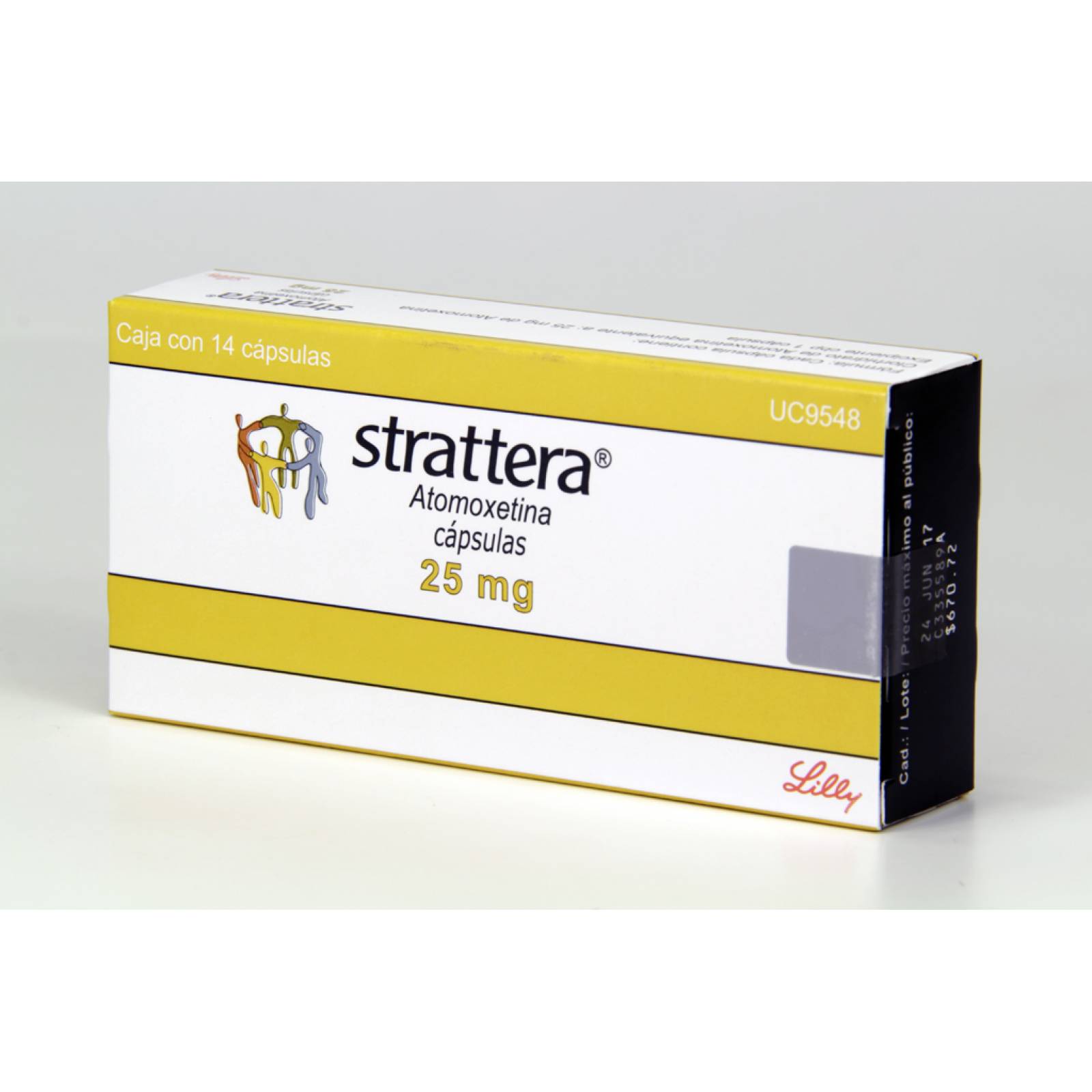 STRATTERA 14 TABLETAS 25MG