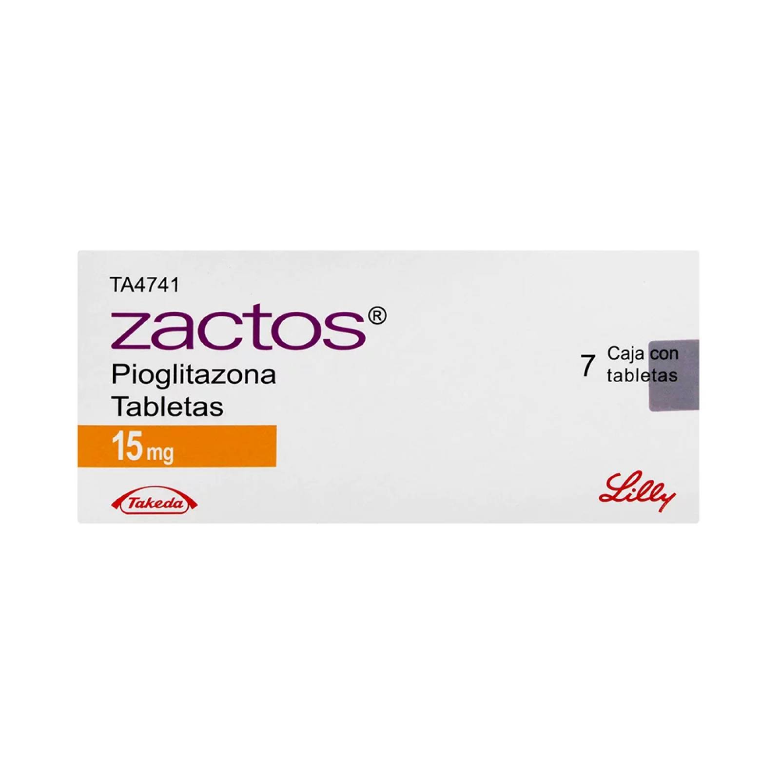 ZACTOS 7 TABLETAS 15MG