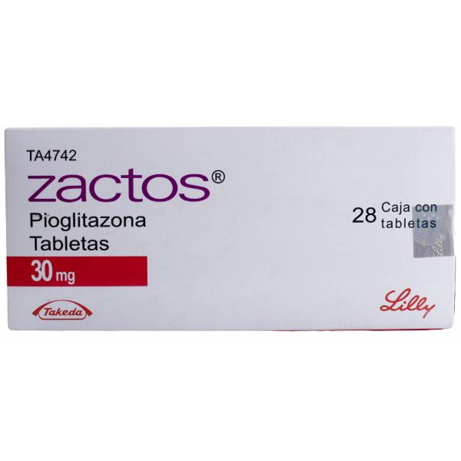 ZACTOS 28 TABLETAS 30MG