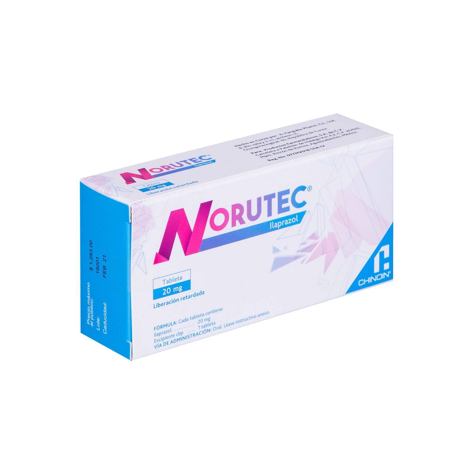 NORUTEC 28 TABLETAS 20MG