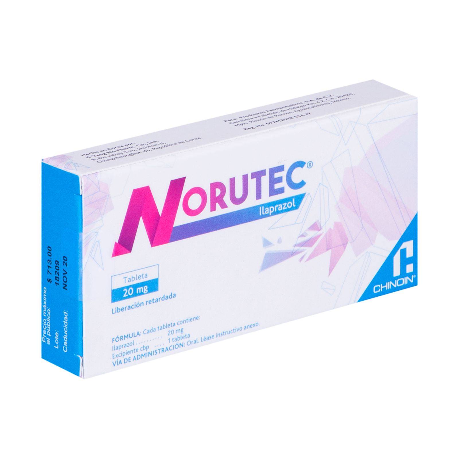NORUTEC 14 TABLETAS 20MG