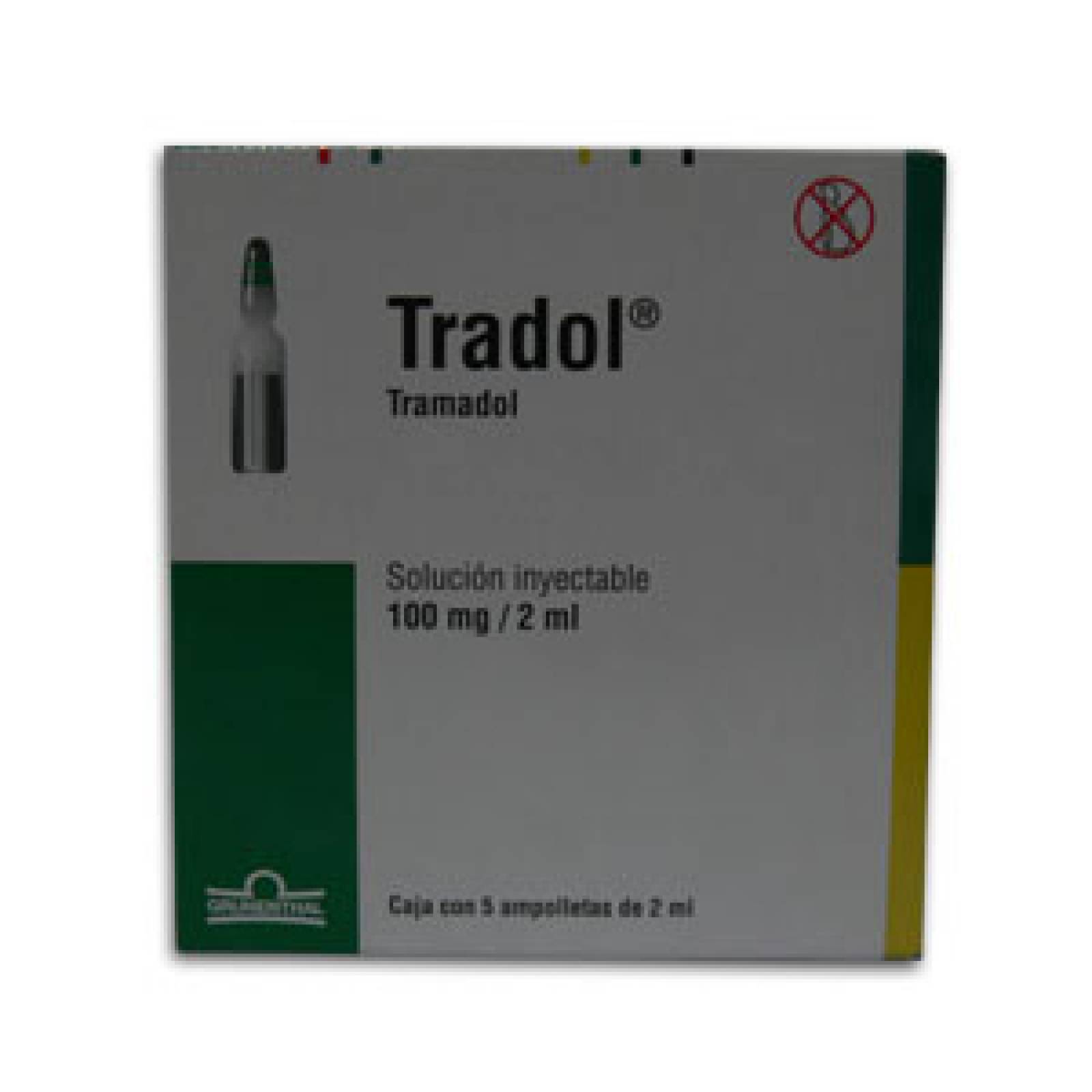 TRADOL 5 AMPOLLETAS 100MG/2ML