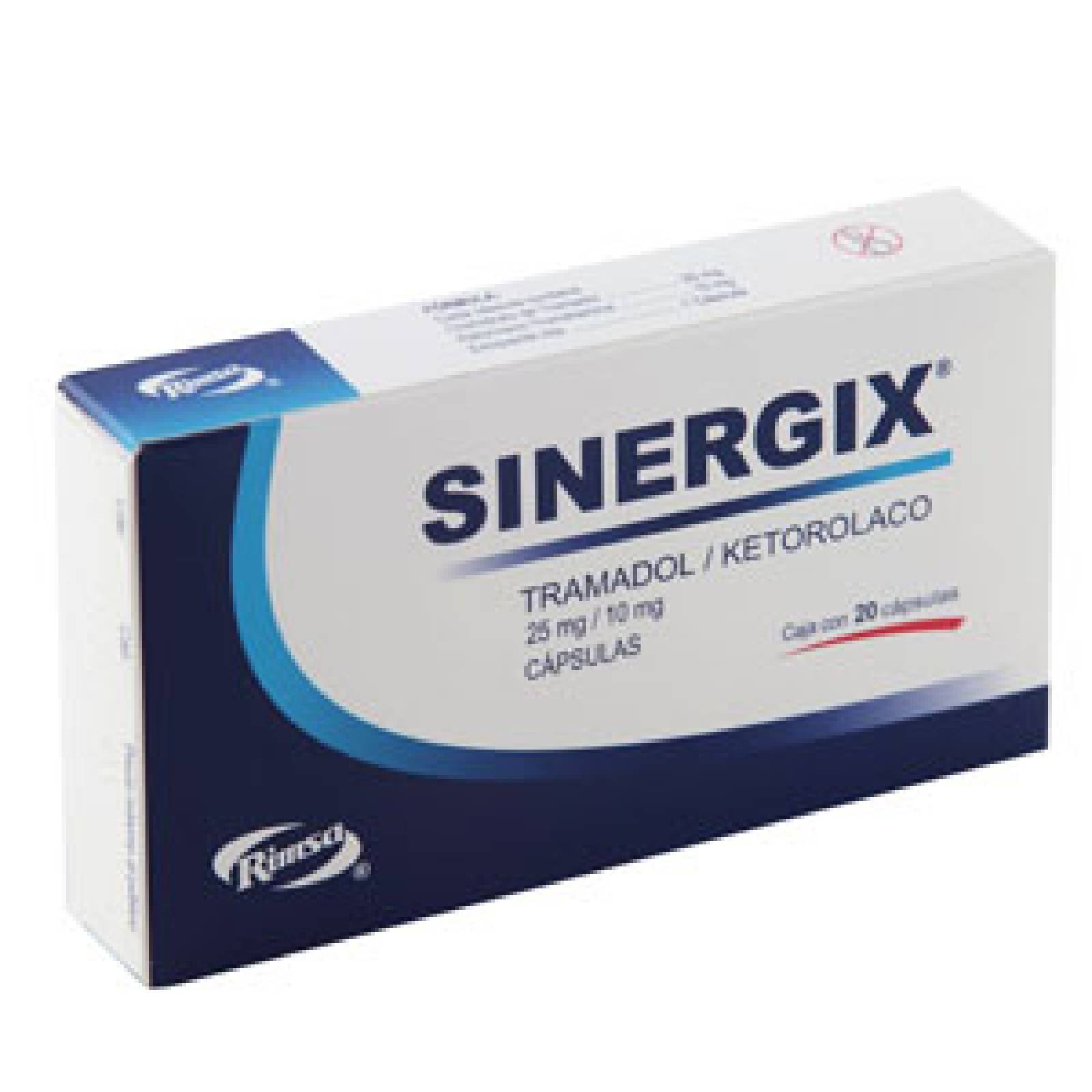 SINERGIX 20 CÁPSULAS 25/10MG