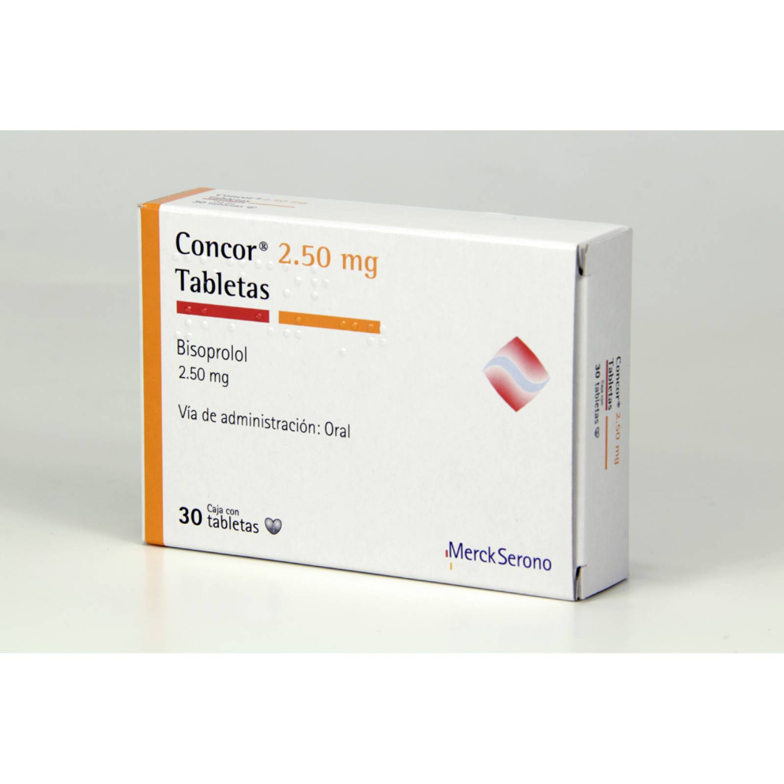 CONCOR 30 TABLETAS 2.5MG