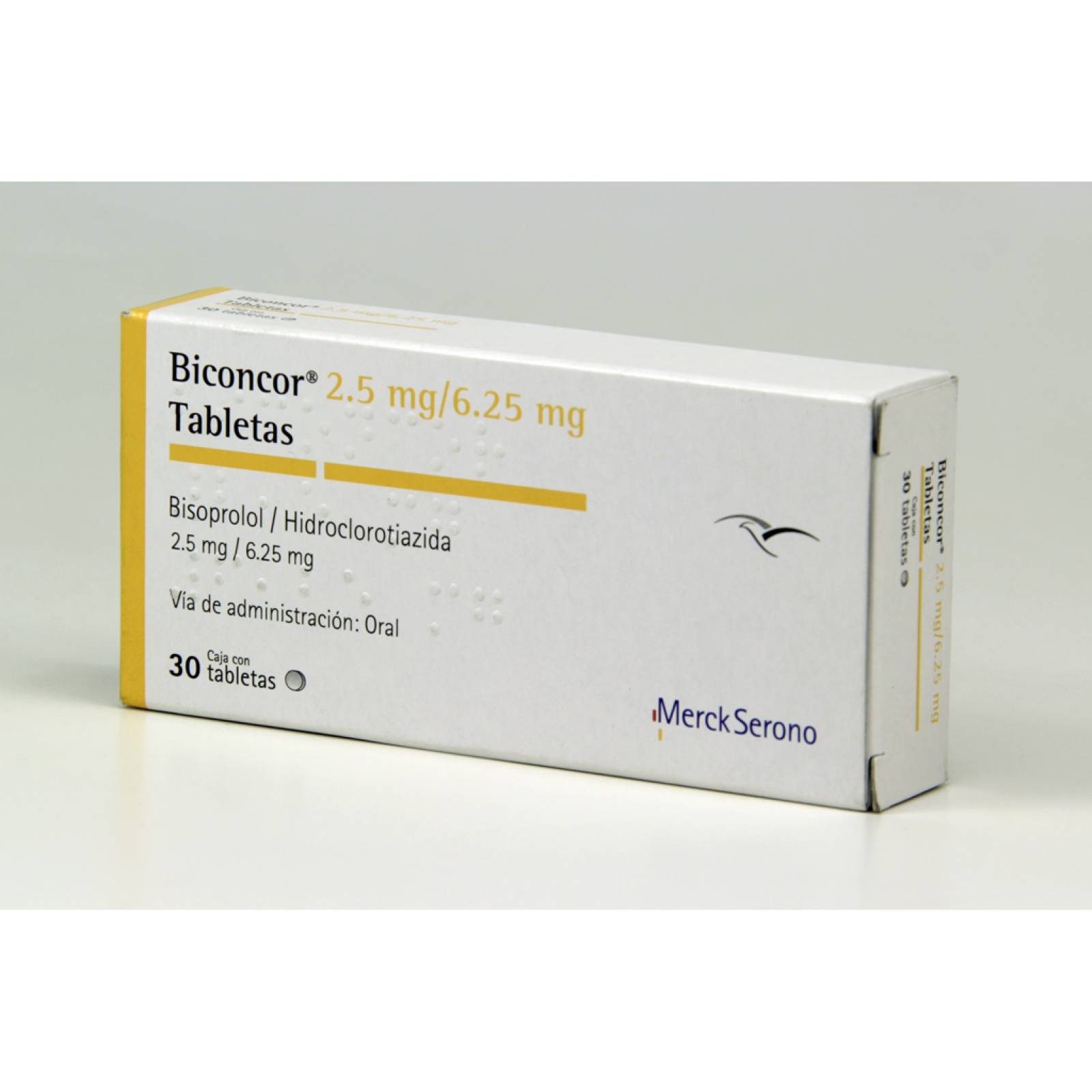 BICONCOR 30 TABLETAS 2.5/6.25MG
