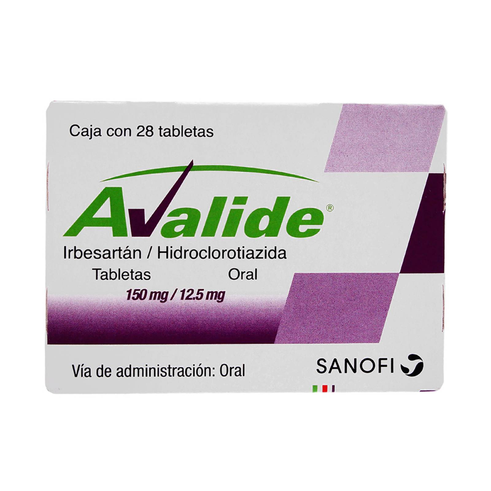 AVALIDE 28 TABLETAS 150/12.5MG