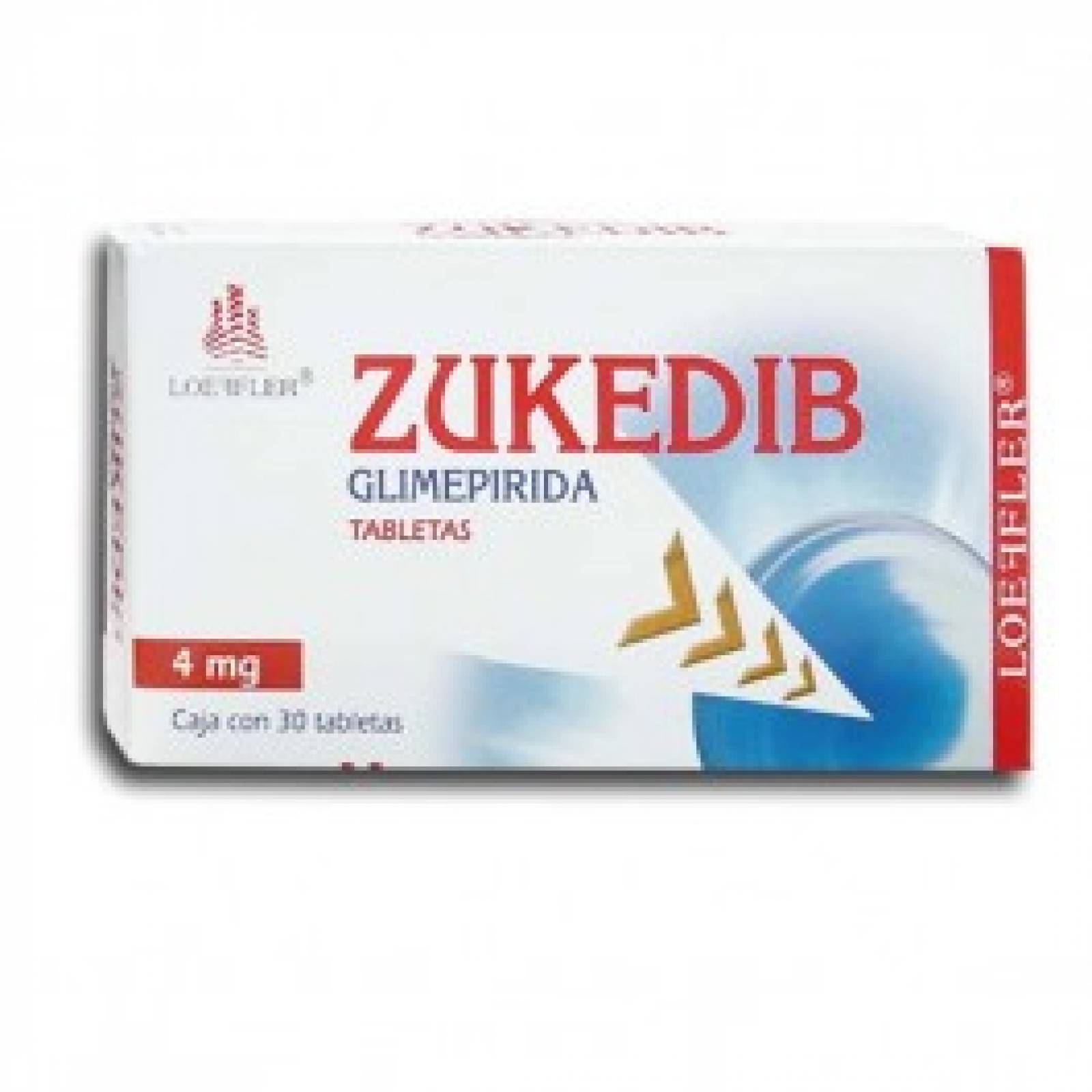 ZUKEDIB 4MG CAJA CON 30 TABLETAS