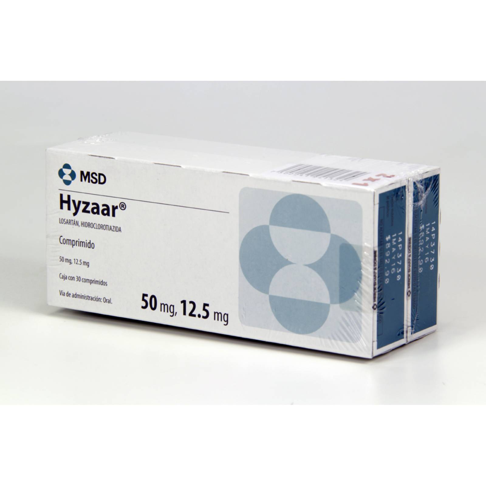 HYZAAR 50/12.5MG CAJA CON 30 COMPRIMIDOS TWIN P