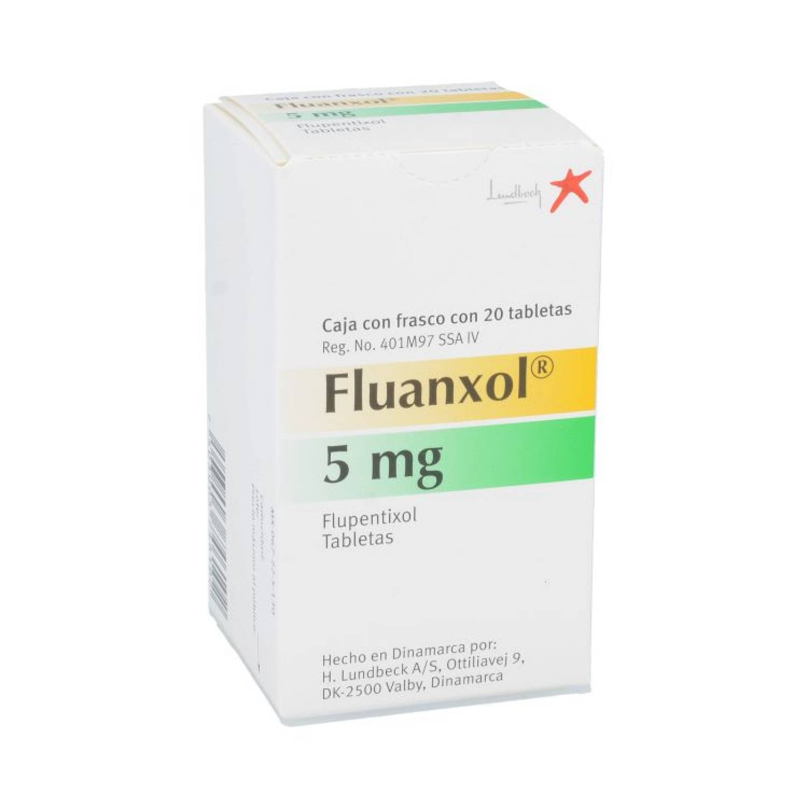 FLUANXOL 5MG CAJA CON 20 TABLETAS