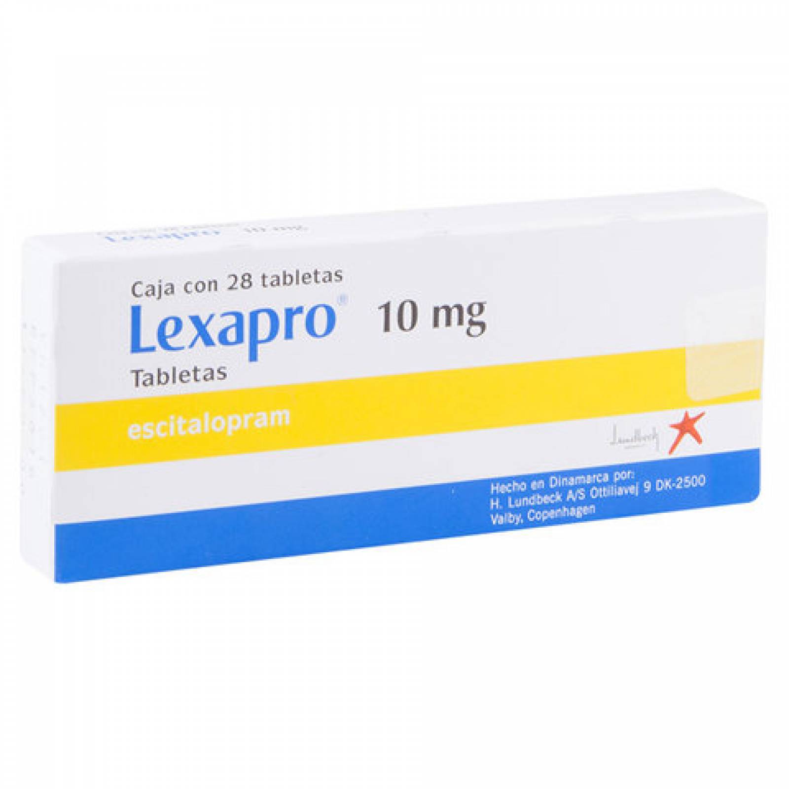 LEXAPRO 10MG CAJA CON 28 TABLETAS
