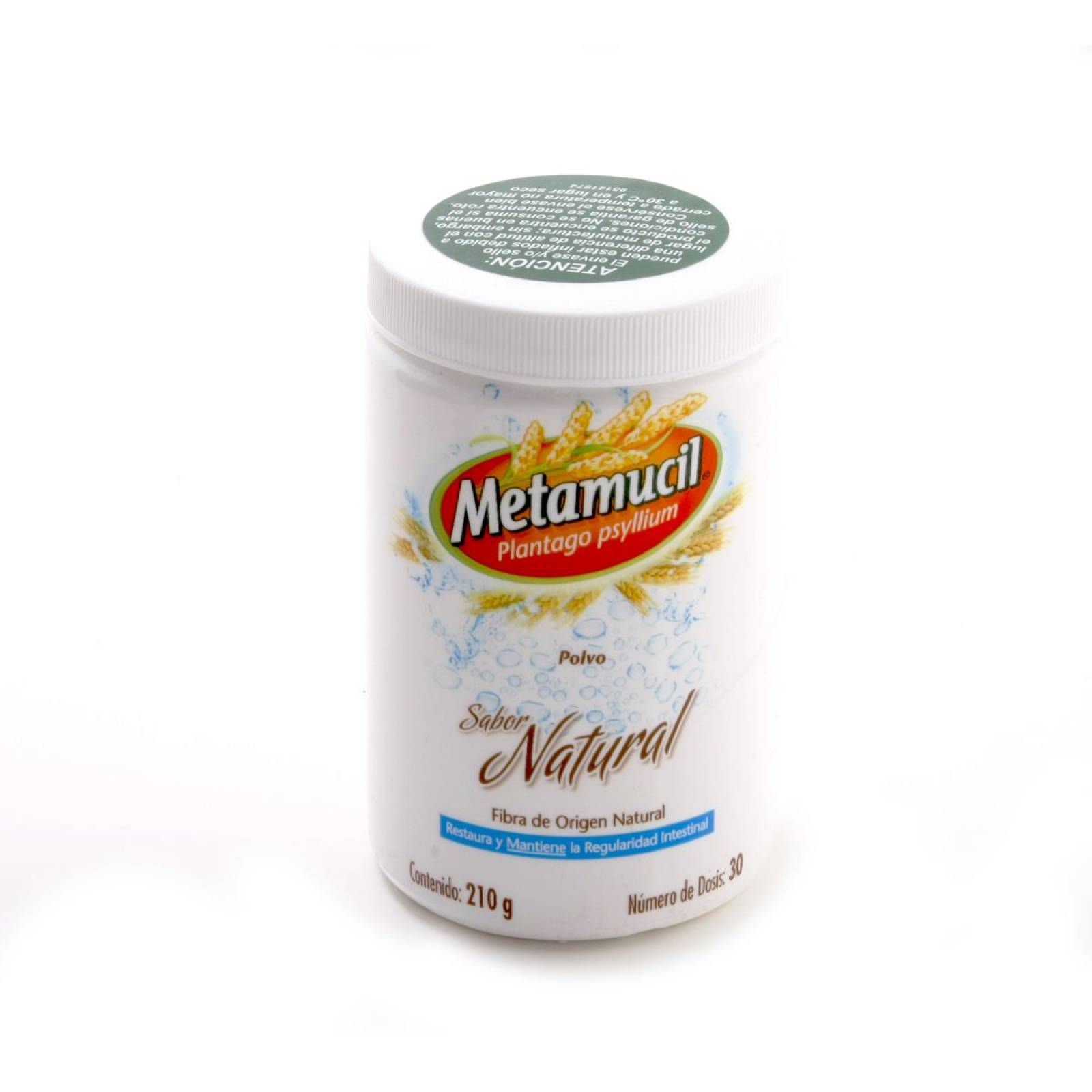 Metamucil Sabor Natural Flora De Origen Natural 210 Gr Polvo Bote ...