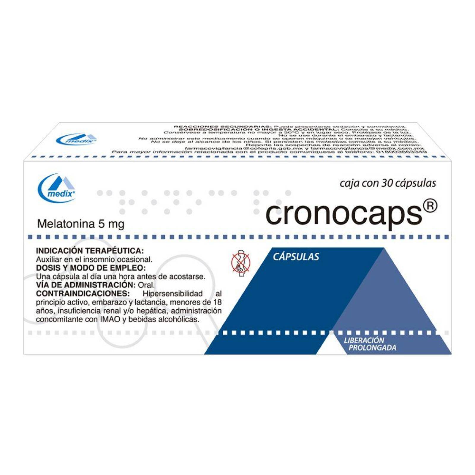 Cronocaps 5 mg Caja Con 30 Cápsulas