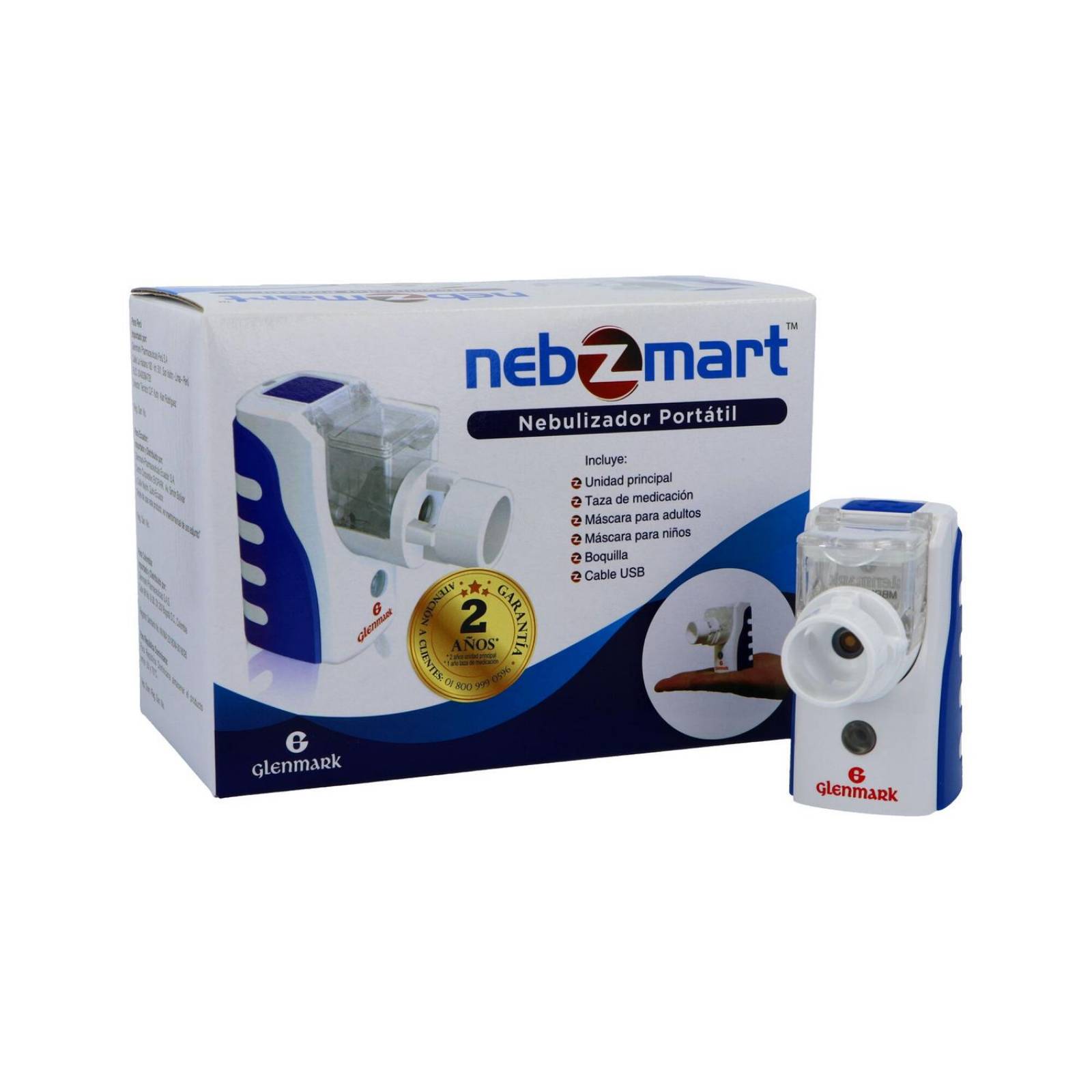 Nebulizador Portátil Nebzmart Caja Con Un Dispositivo