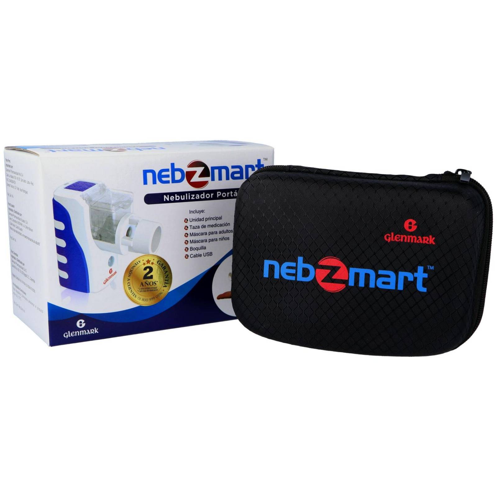Nebulizador Portátil Nebzmart Caja Con Un Dispositivo