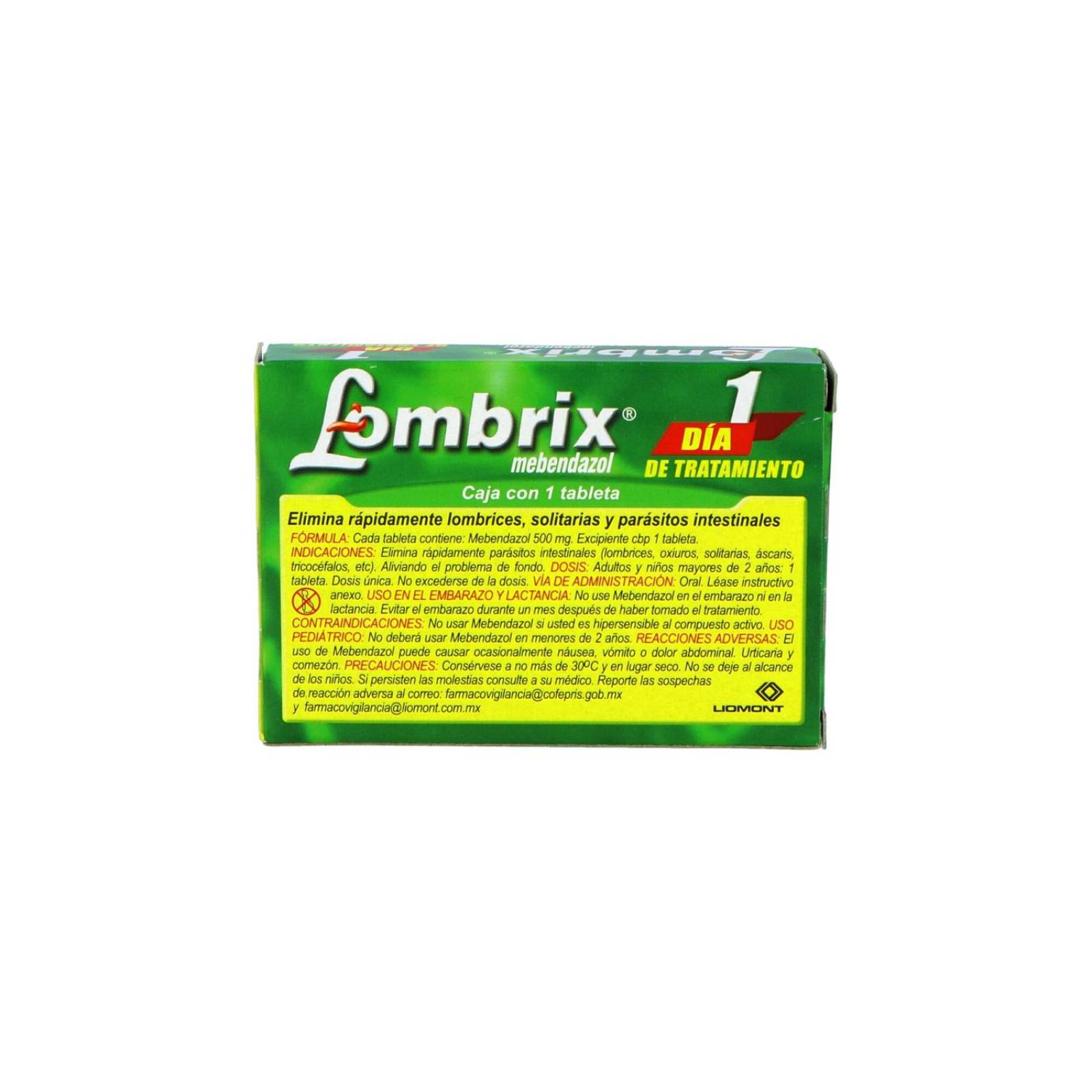 Lombrix 500 mg Caja Con 1 Tableta