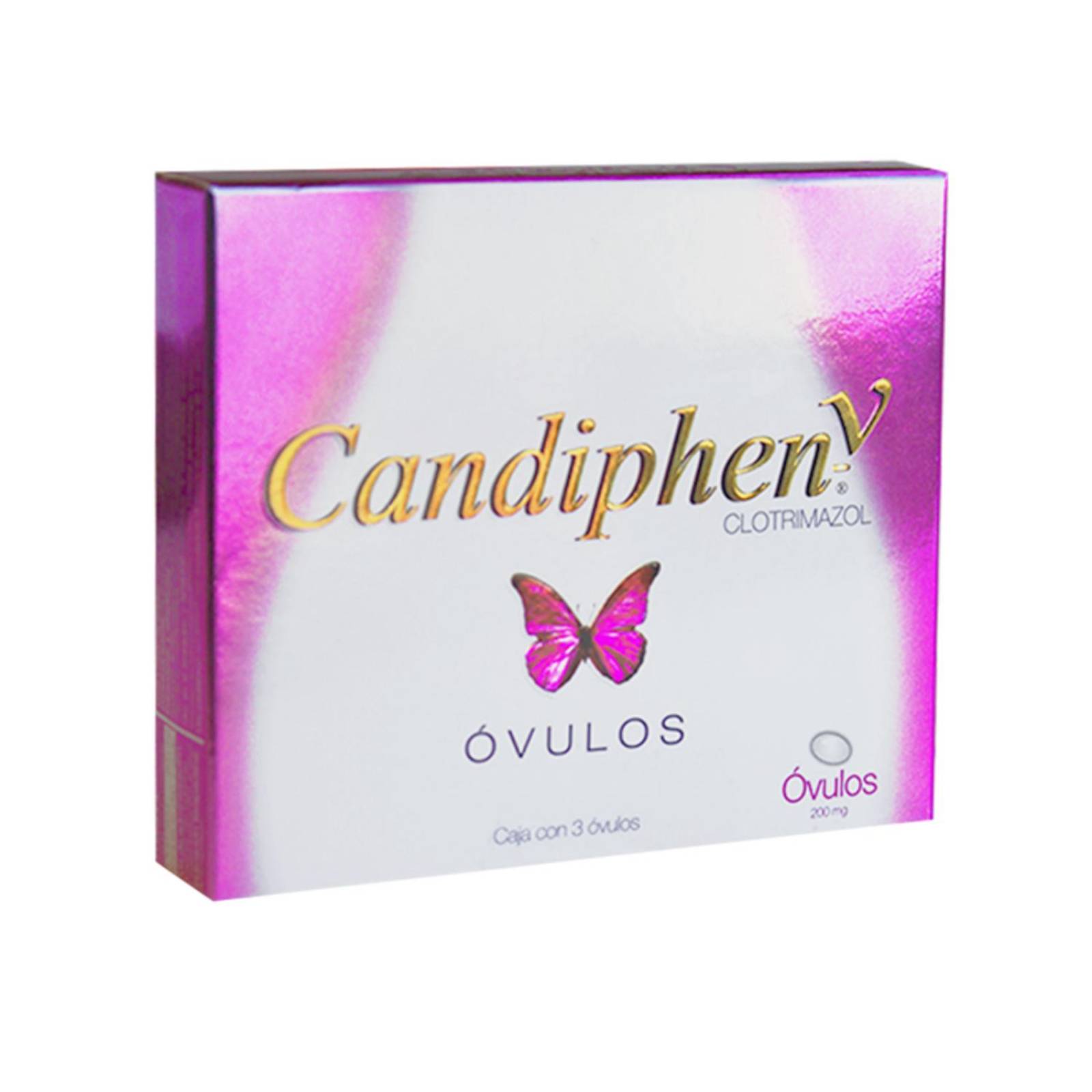 Candiphen V 200 mg Caja Con 3 Óvulos