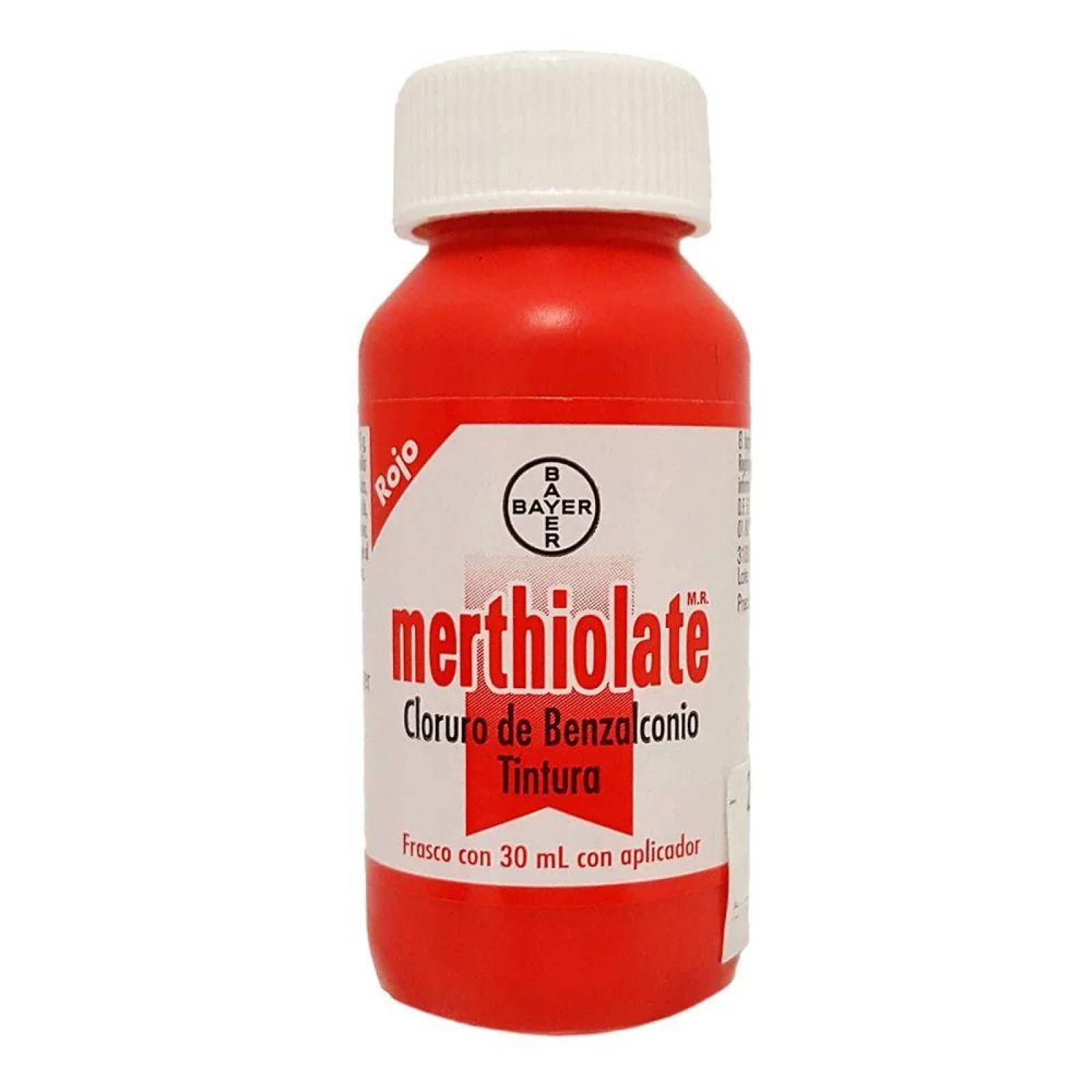 Merthiolate Rojo Frasco Con 30 mL