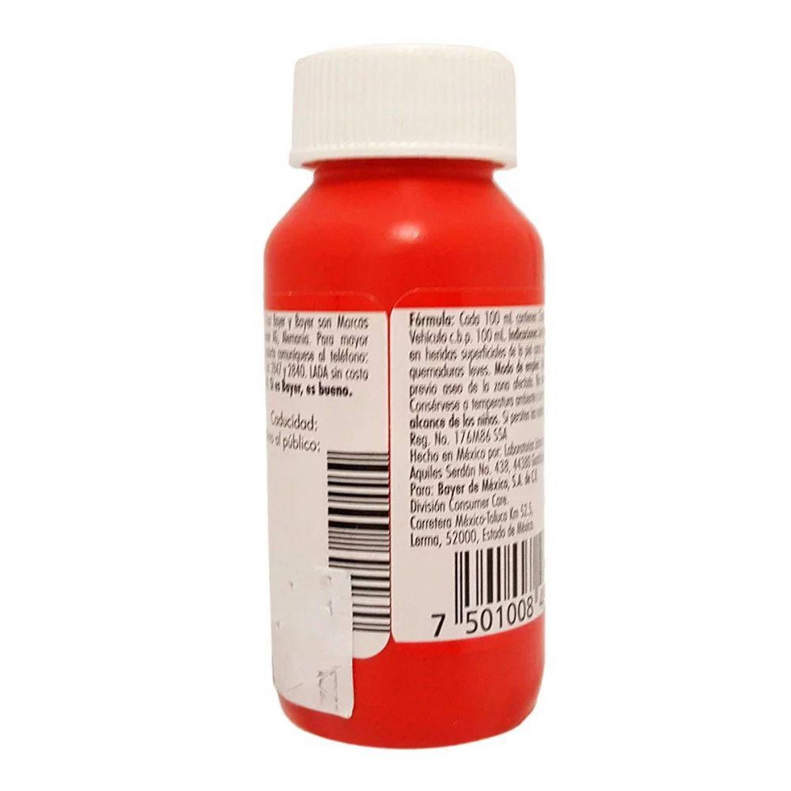 Merthiolate Rojo Frasco Con 30 mL