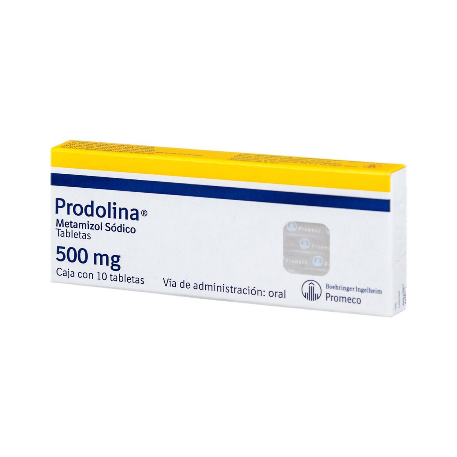 Prodolina 500 mg Caja Con 10 Tabletas