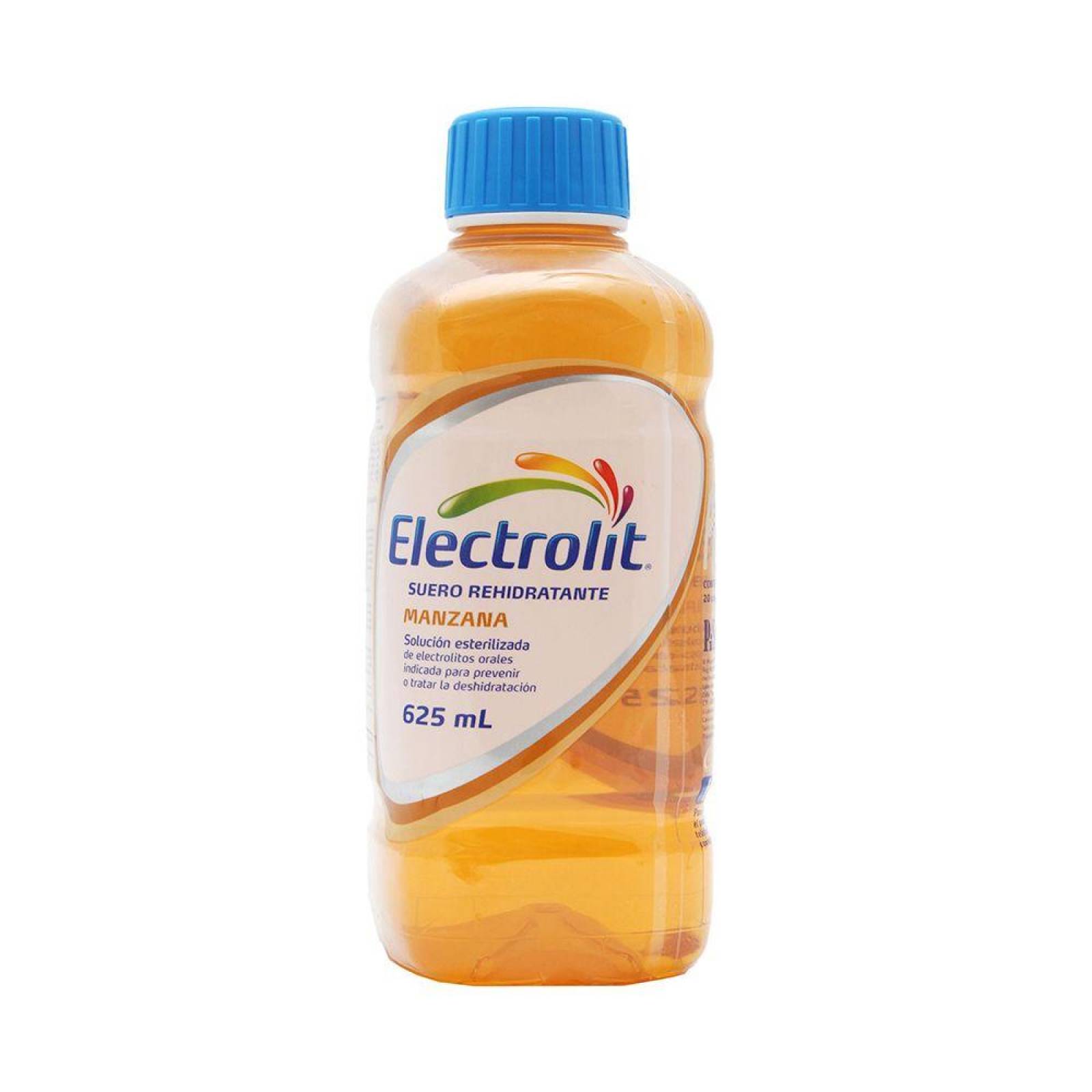 Electrolit Suero Rehidratante Botella Con 625mL Sabor Manzana