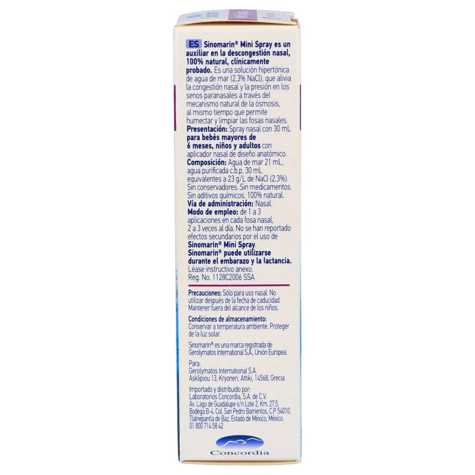 Sinomarin Nasal Caja Con Frasco Spray Con 30 mL