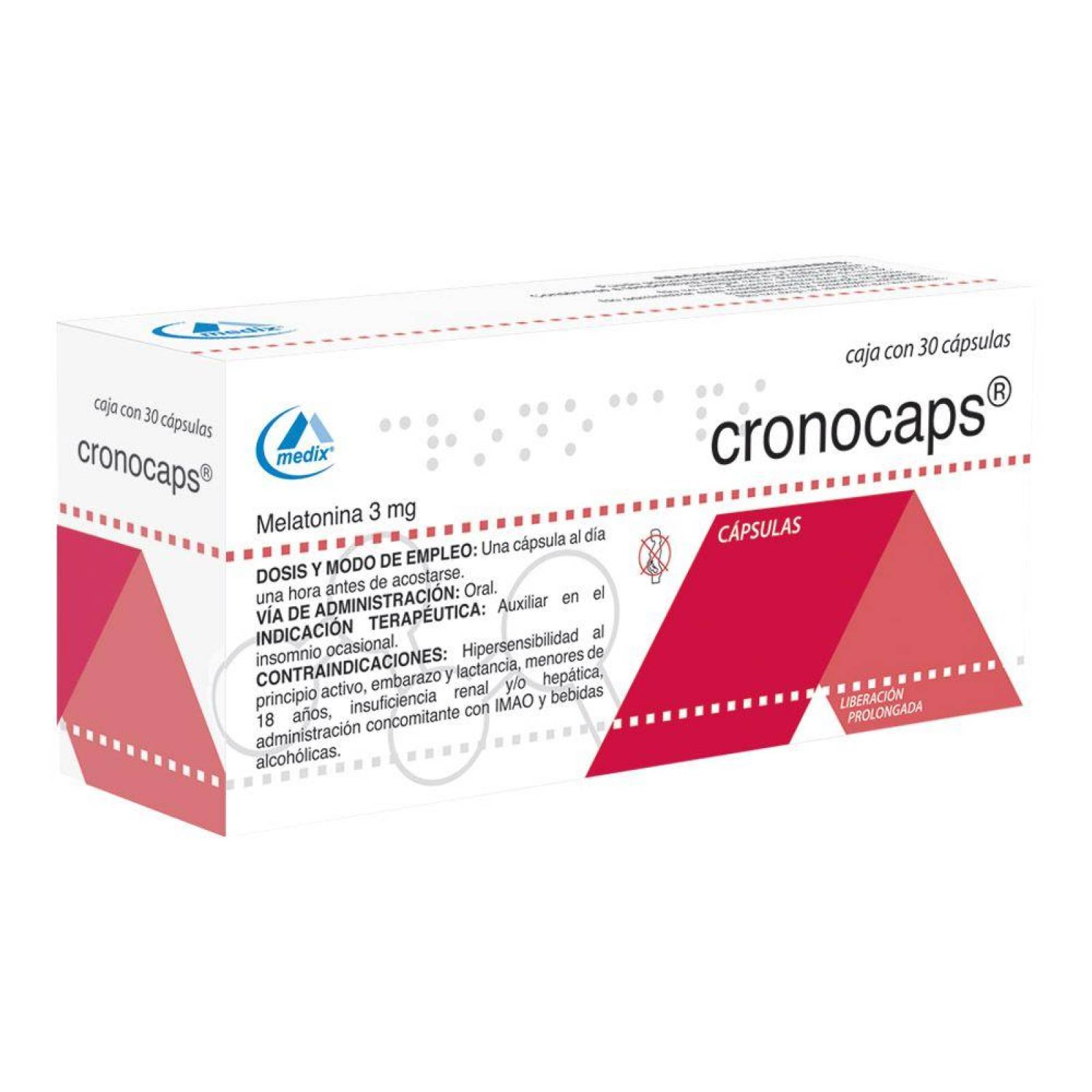Cronocaps 3 mg Caja Con 30 Cápsulas