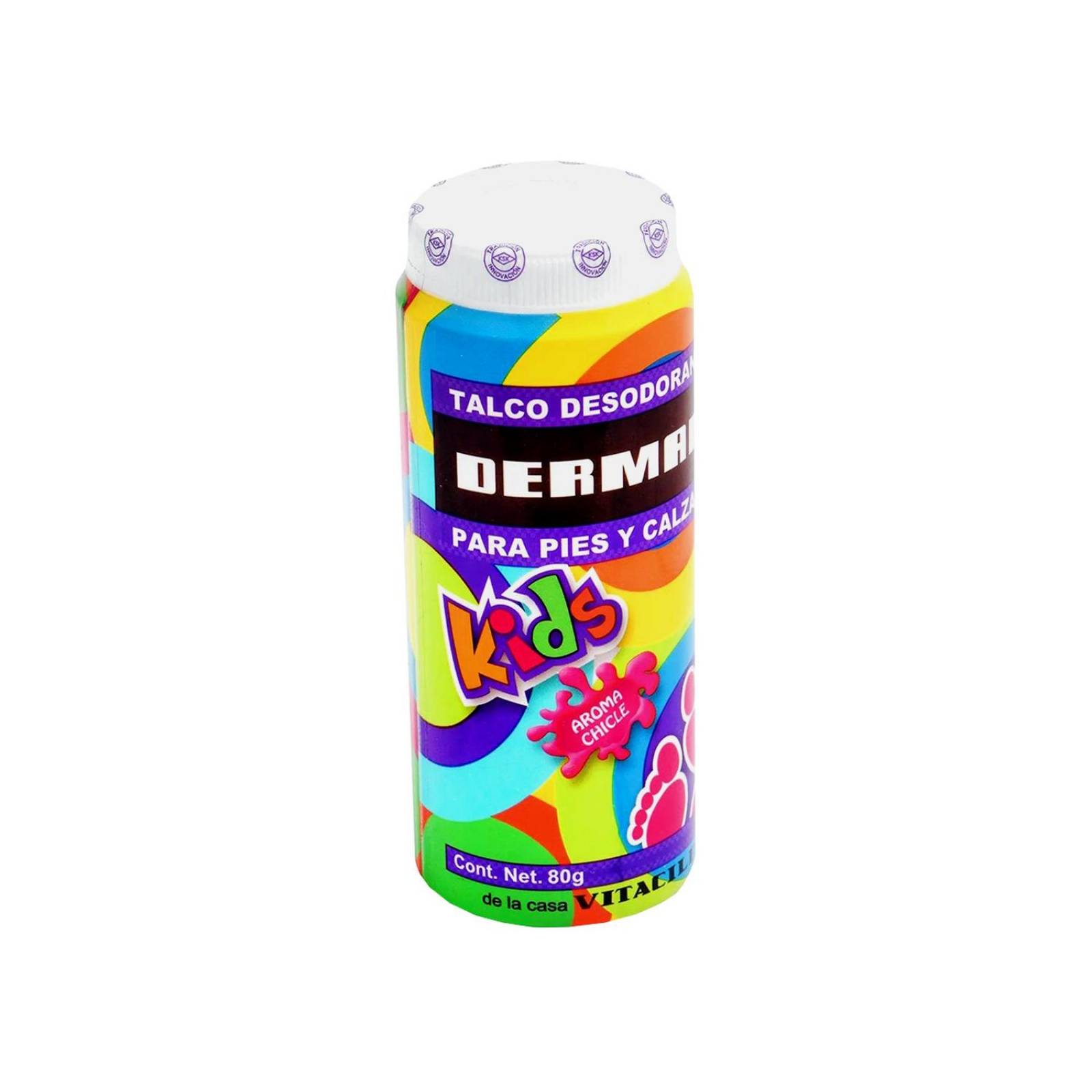 Derman Kids Talco Aroma Chicle Bote Con 80g