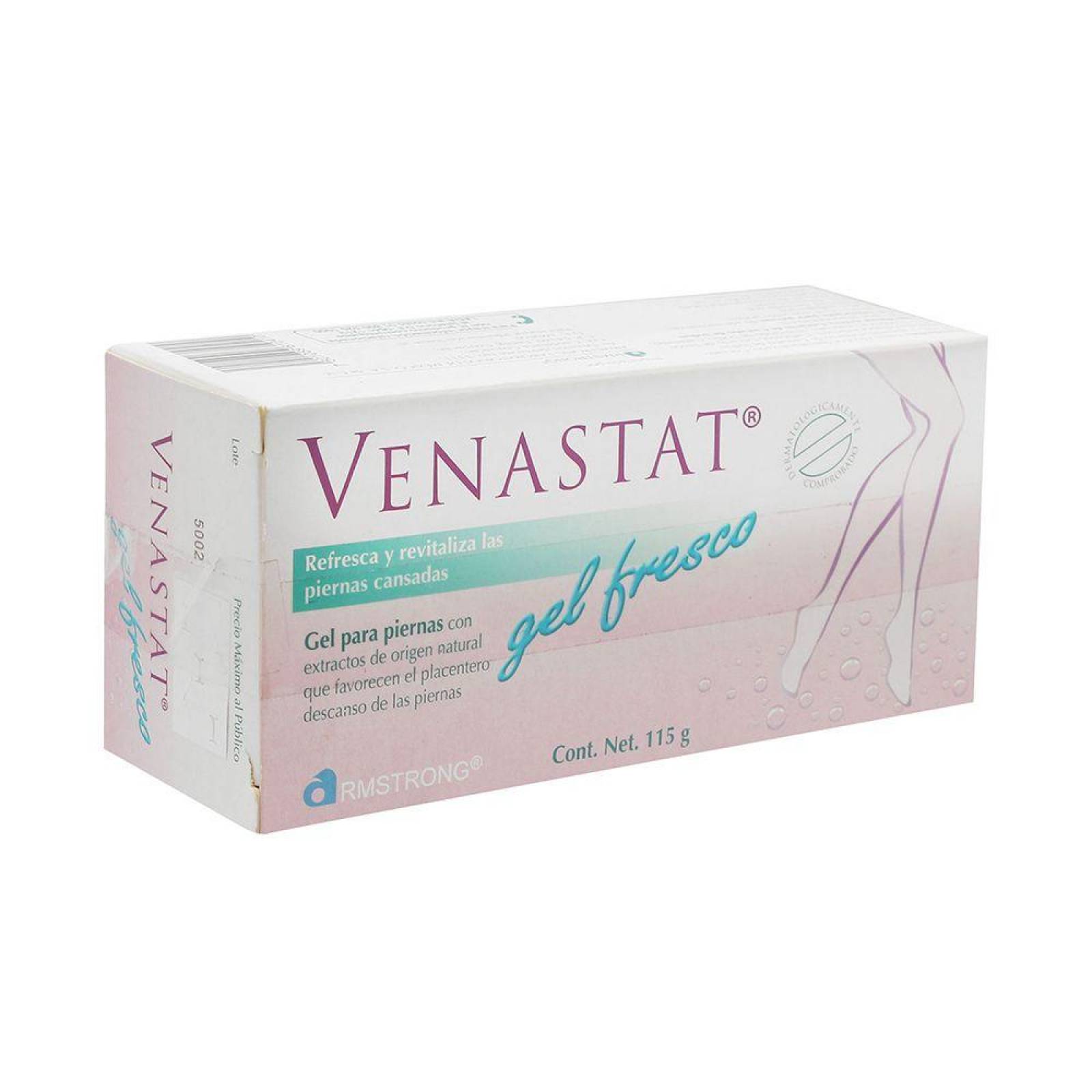 Venastat Gel Fresco Caja Con Tubo Con 115 g Para Las Piernas