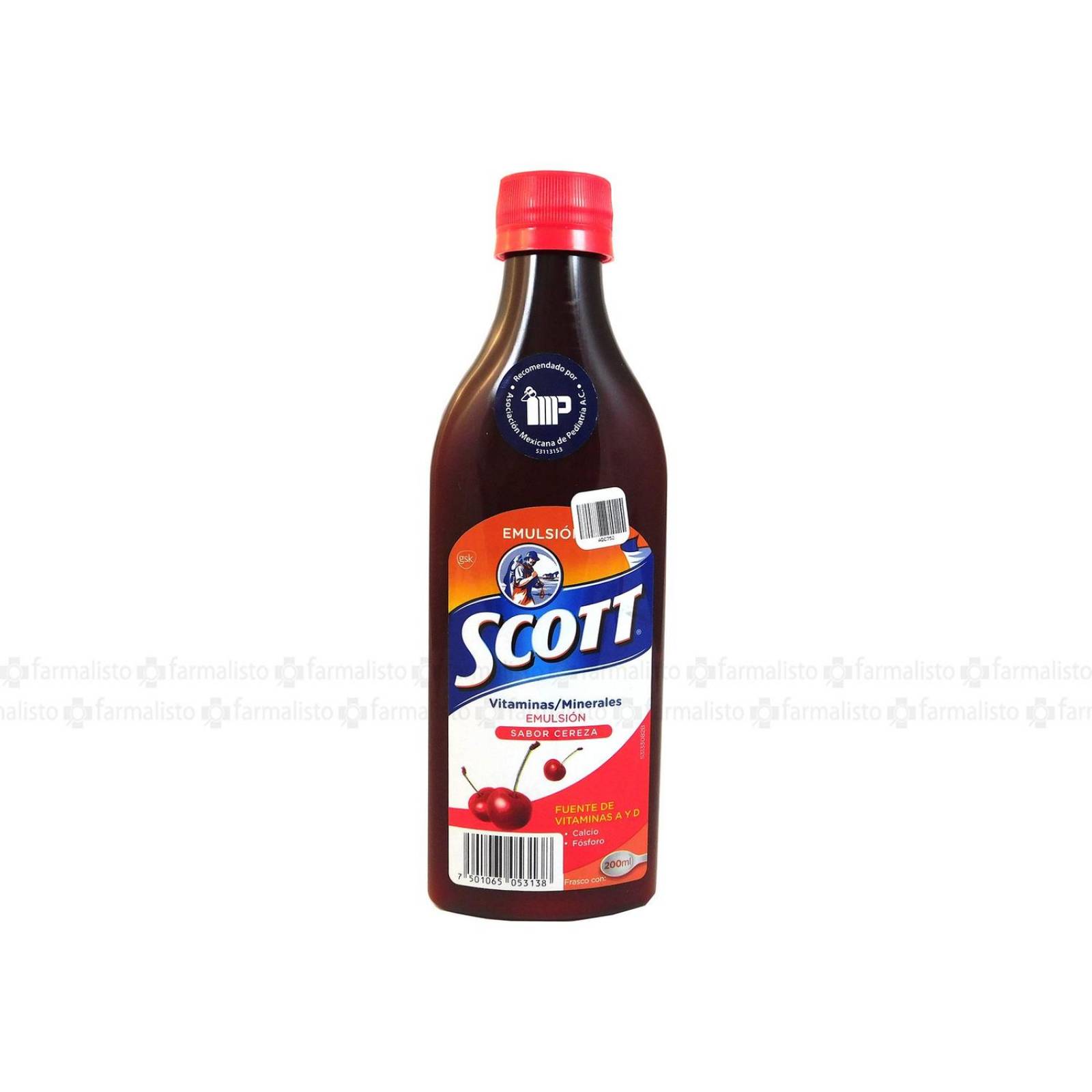 Emulsión Scott Frasco Con 200 mL Sabor Cereza
