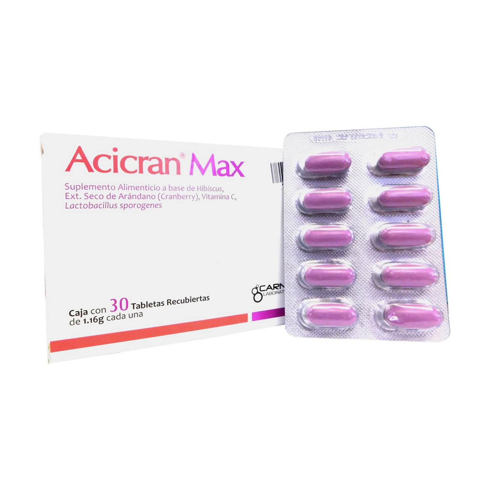 Acicran Max 1.16g Caja Con 30 Tabletas