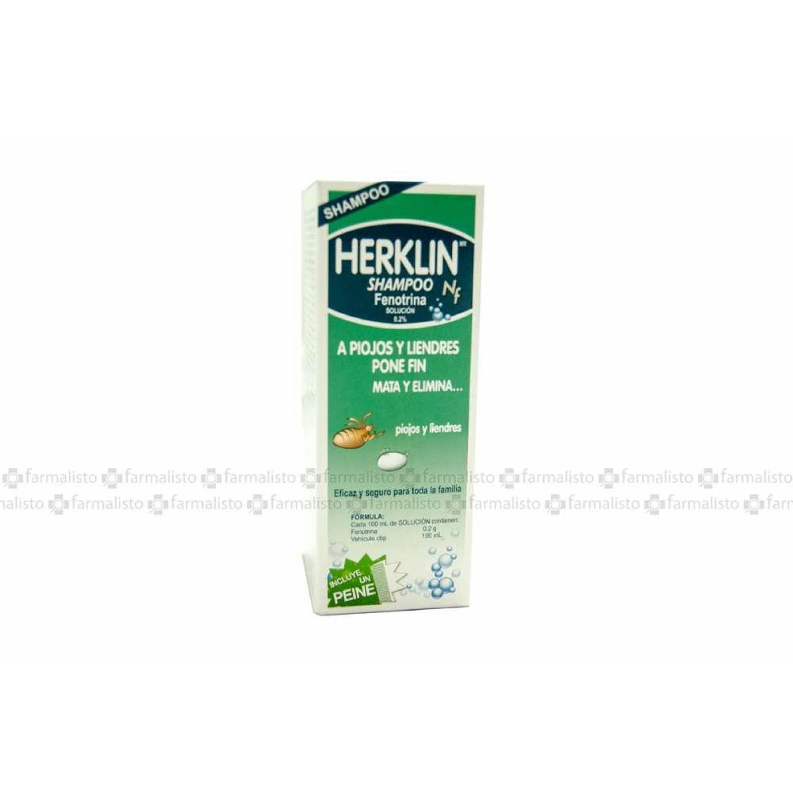 Herklin Shampoo NF Solución 0.2% Caja Con Frasco Con 120mL