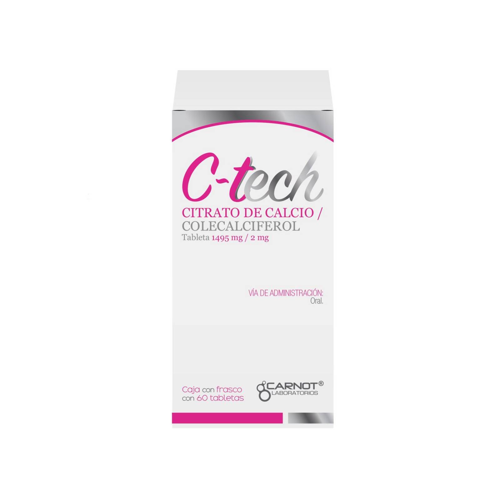 C-Tech 1495 mg / 2 mg Caja Con 60 Tabletas