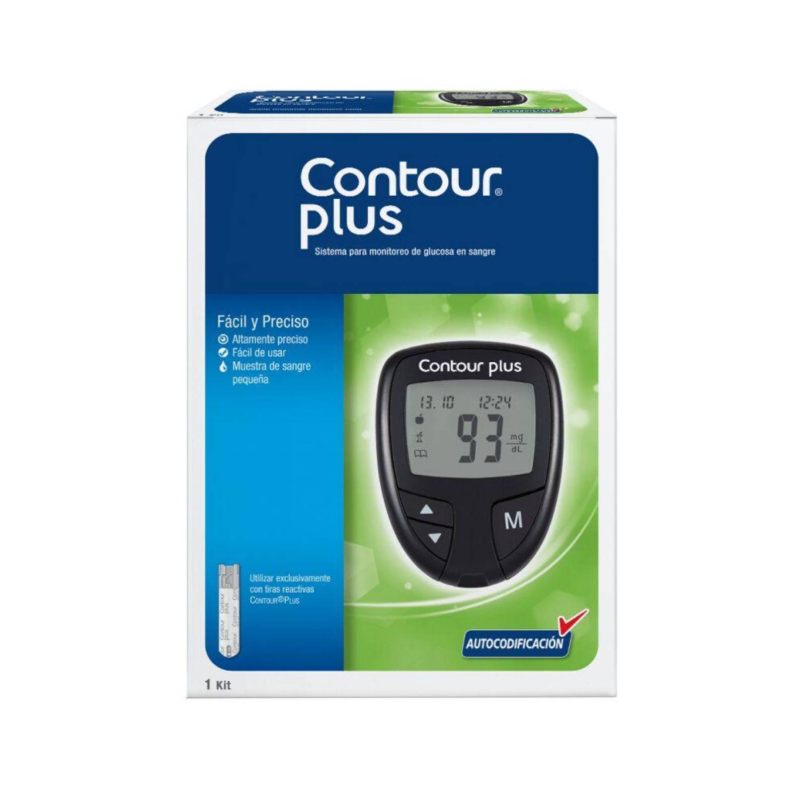 Contour Plus Meter Caja Con Un Kit