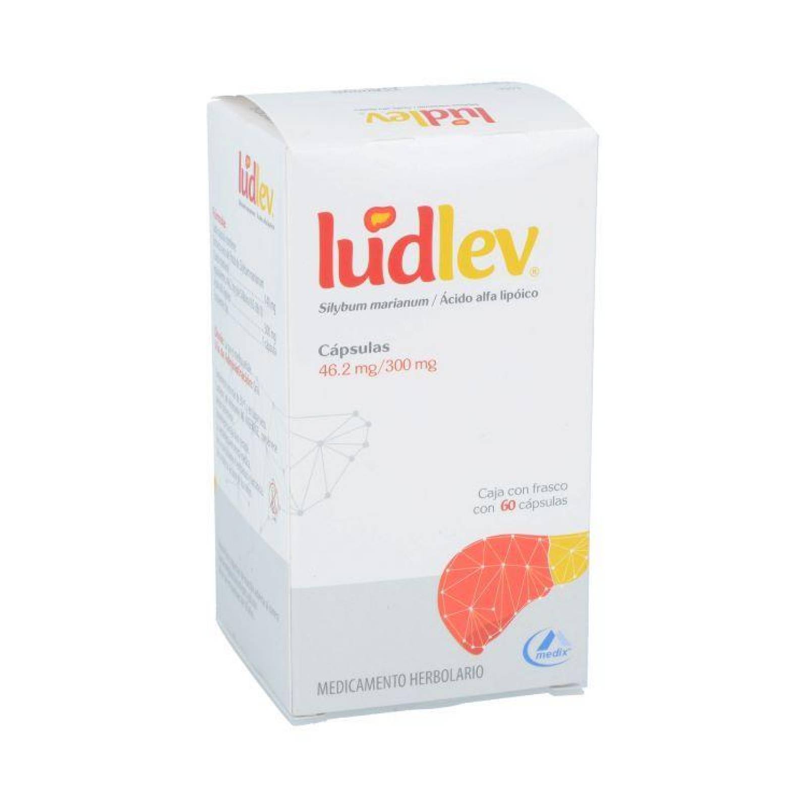 Ludlev 140 mg /300 mg Caja Con Frasco Con 60 Cápsulas