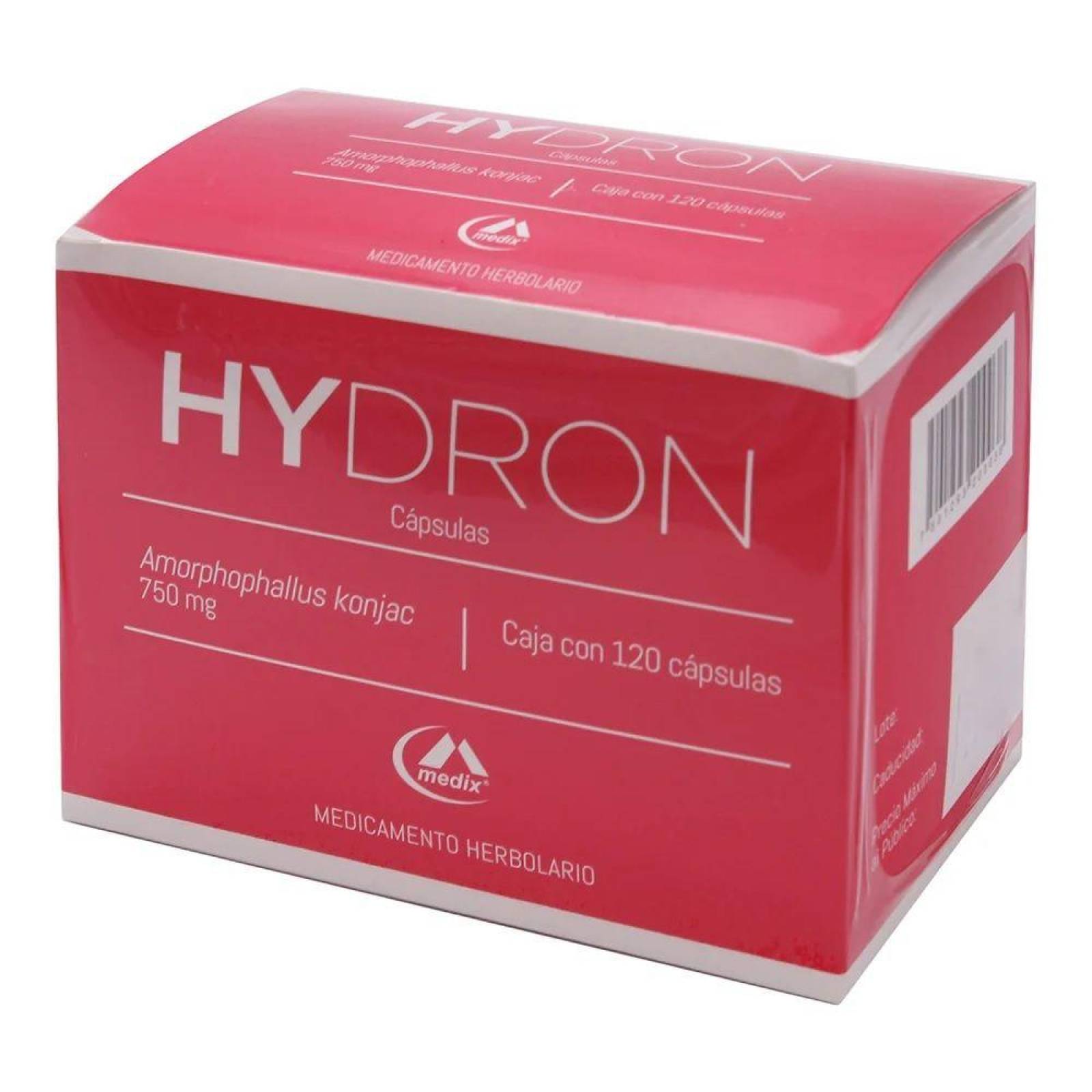 Hydron 750 Mg Caja Con 120 Cápsulas.