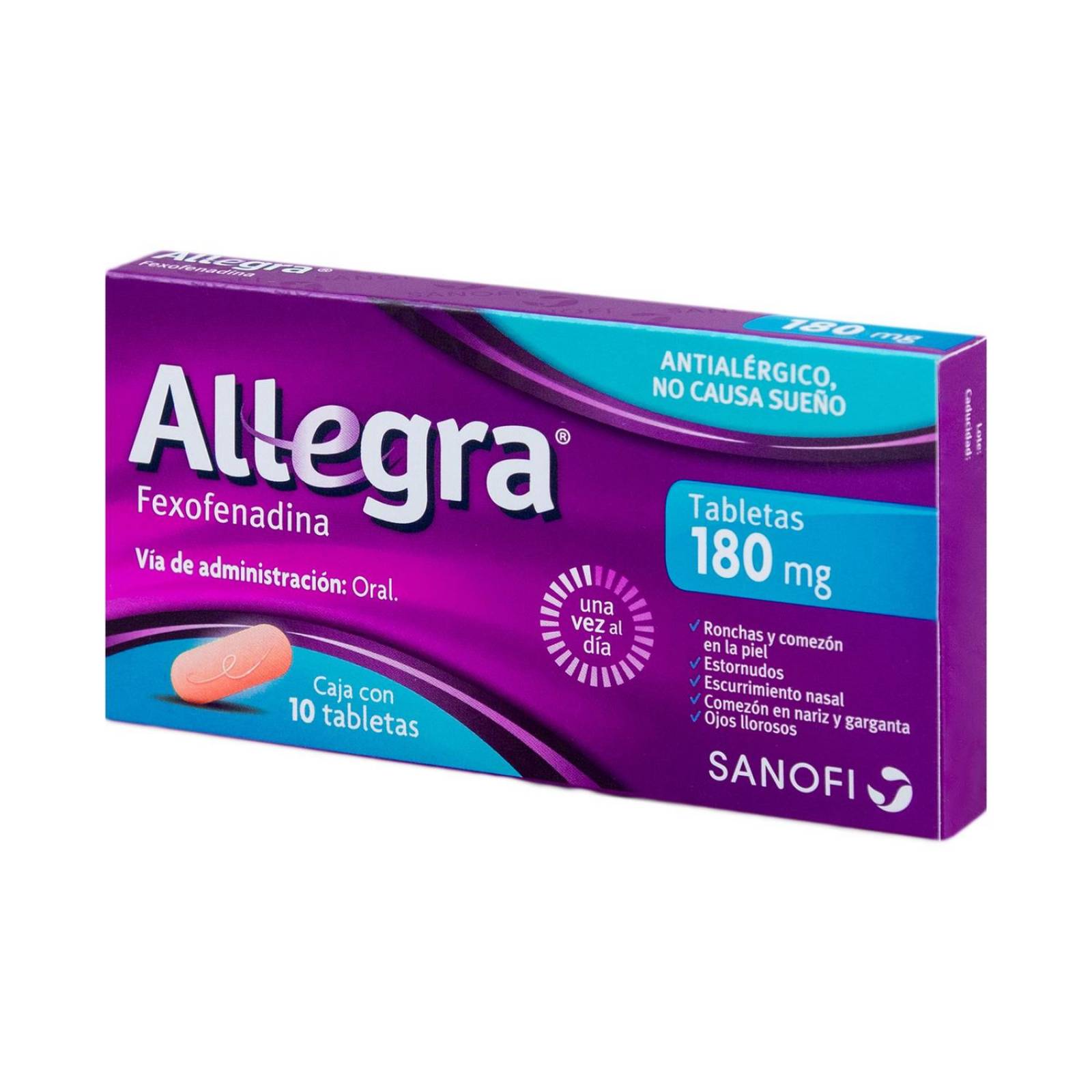 Allegra 180 mg Caja Con 10 Tabletas