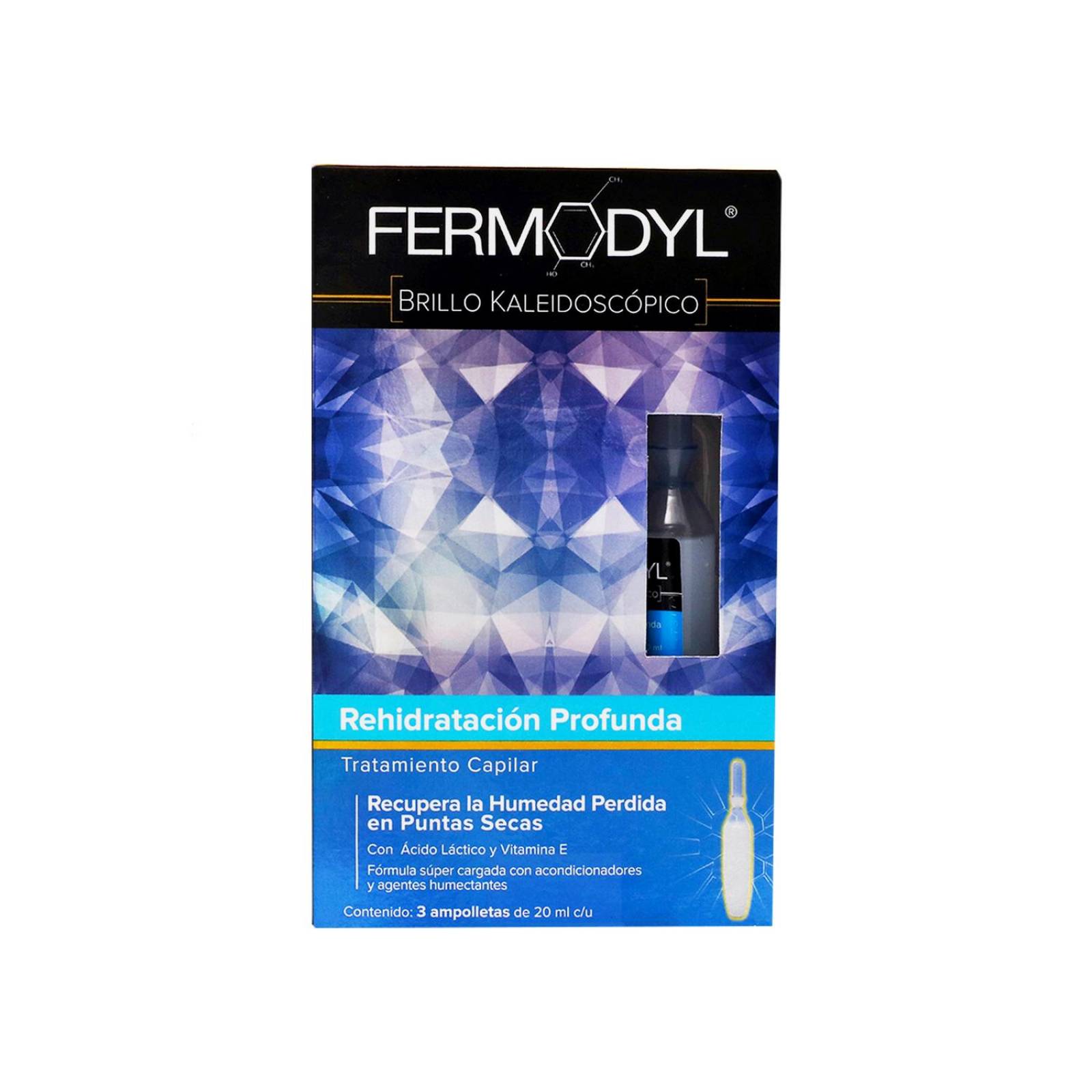Fermodyl Tratamiento Capilar Caja Con 3 Ampolletas De 20 Ml C/U