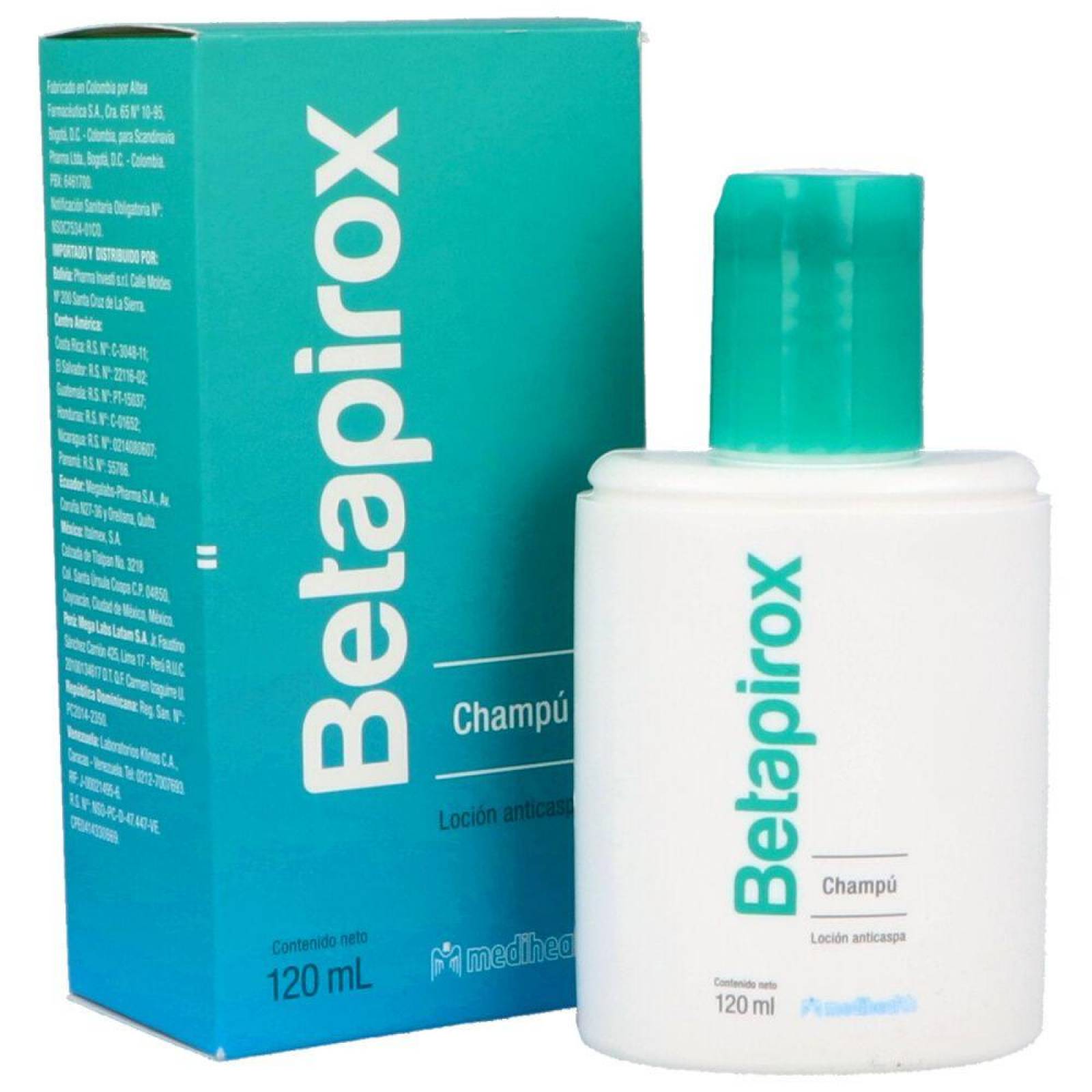 Betapirox Champú Caja Con Frasco Con 120 Ml