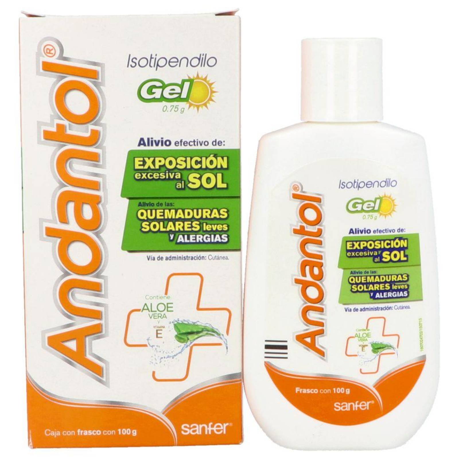 Andantol 0.75 g Gel Con Frasco Con 100 g