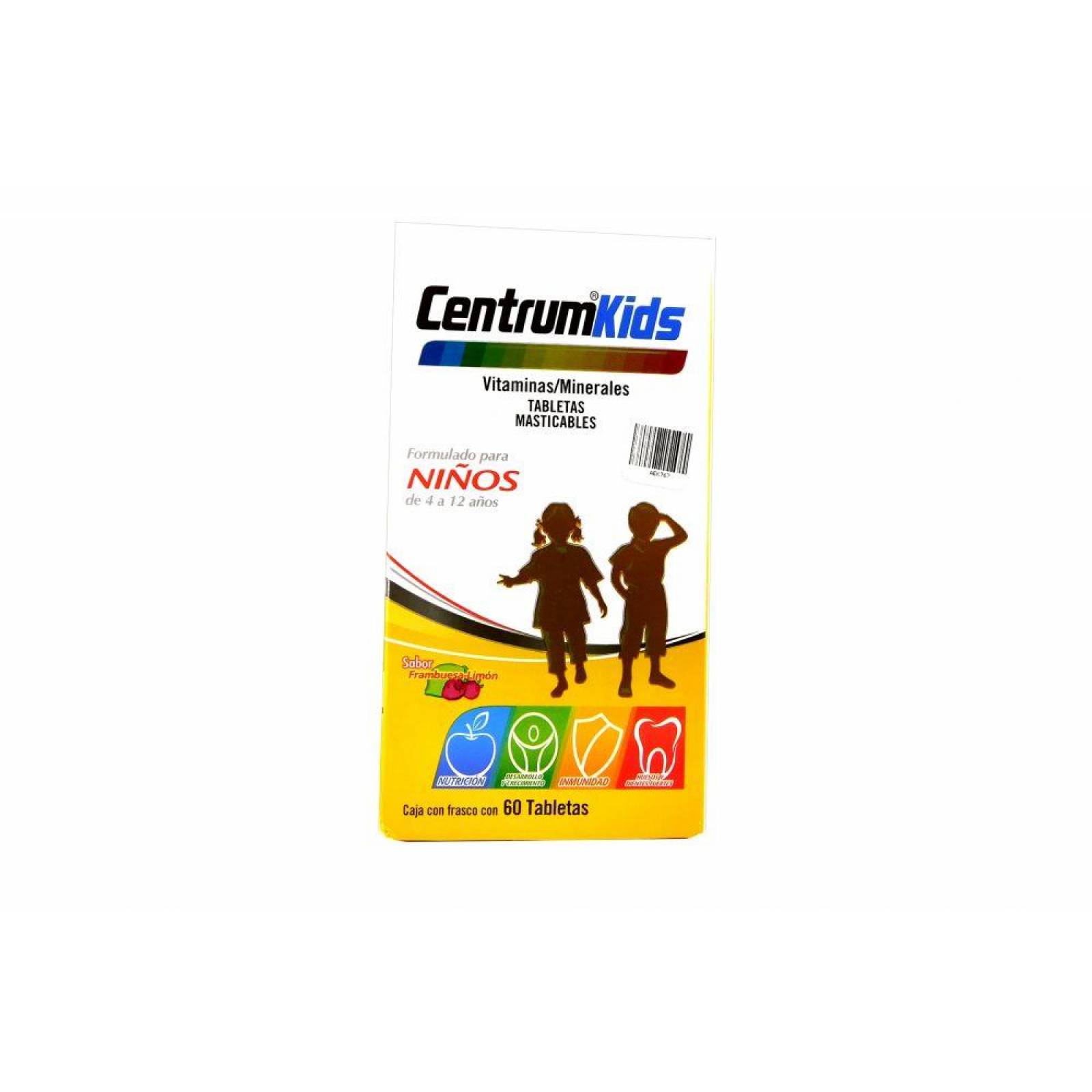 Centrum Kids Caja Con Frasco Con 60 Tabletas Masticables